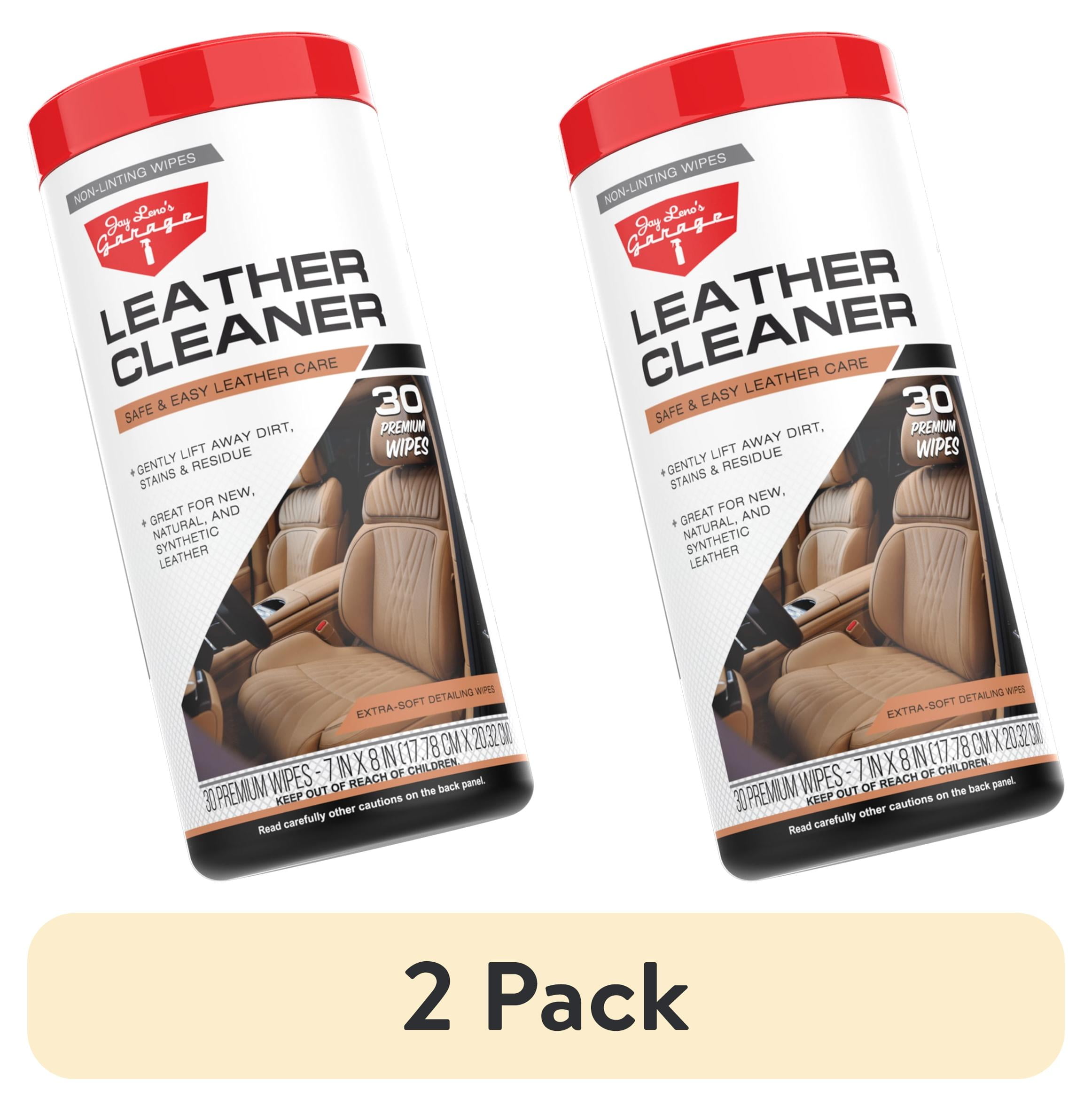 (2 pack) Jay Leno's Garage Leather Cleaner Wipes (30 Count) - Clean ...