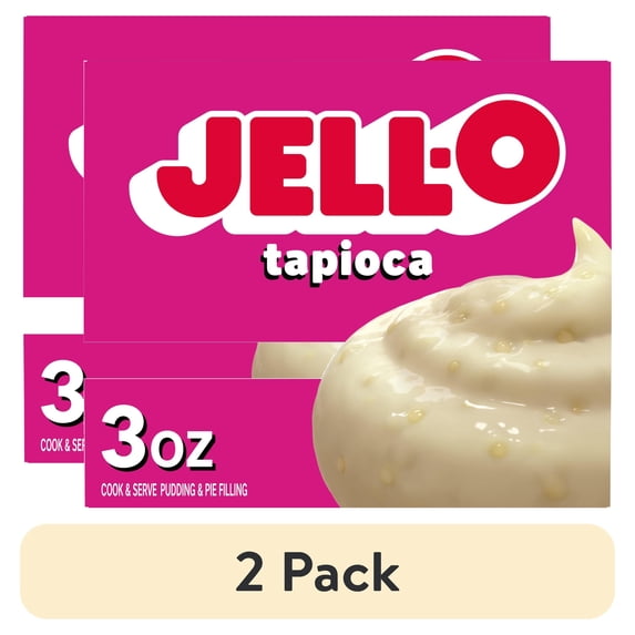 (2 pack) Jell-O Cook & Serve Tapioca Artificially Flavored Fat Free ...