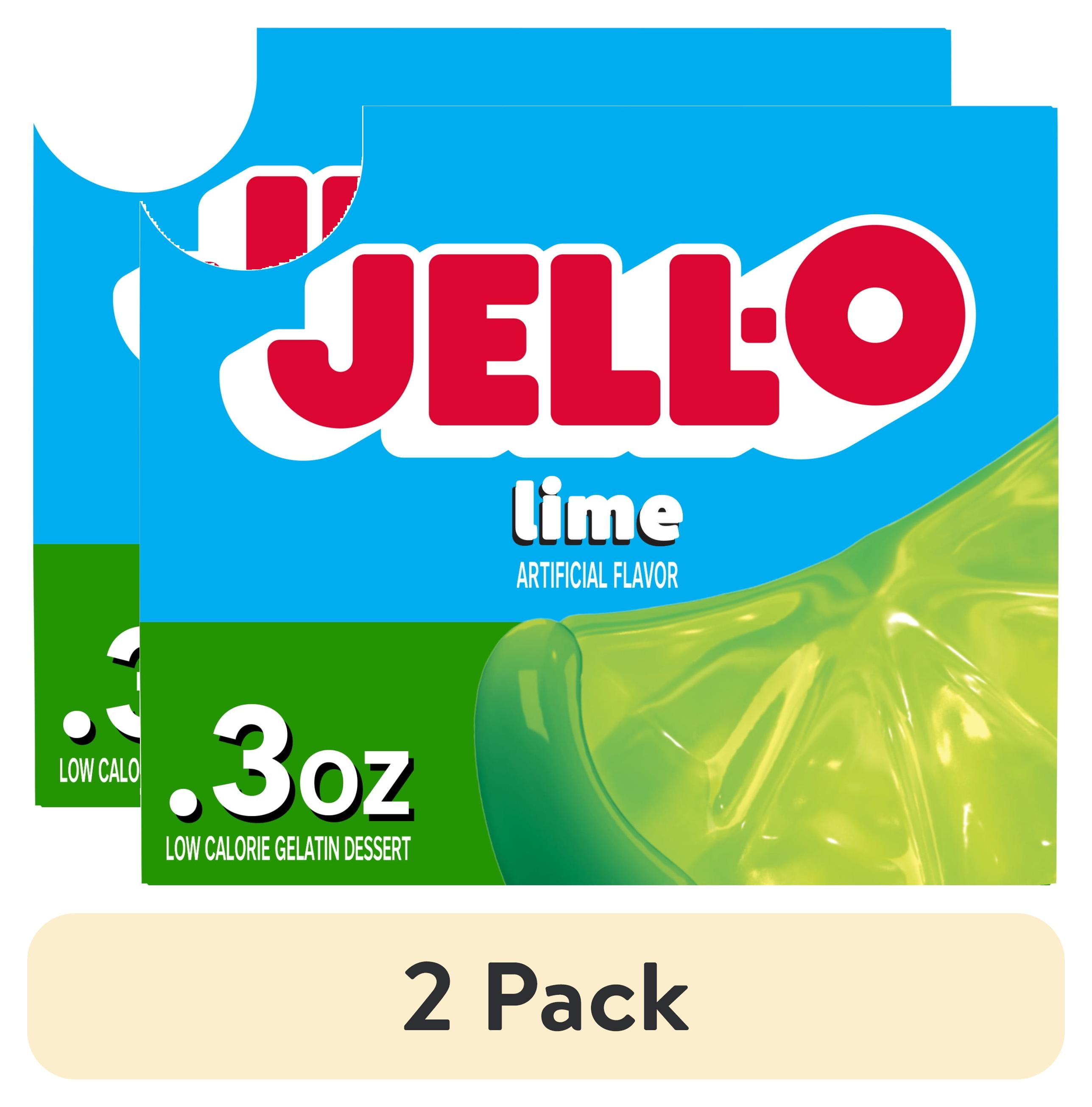 (2 pack) Jell-O Lime Artificially Flavored Zero Sugar Low Calorie ...