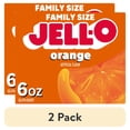 (2 pack) Jell-O Orange Gelatin Dessert Mix, Family Size, 6 oz Box ...