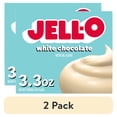 (2 pack) Jell-O White Chocolate Instant Pudding & Pie Filling Mix, 3.3 ...