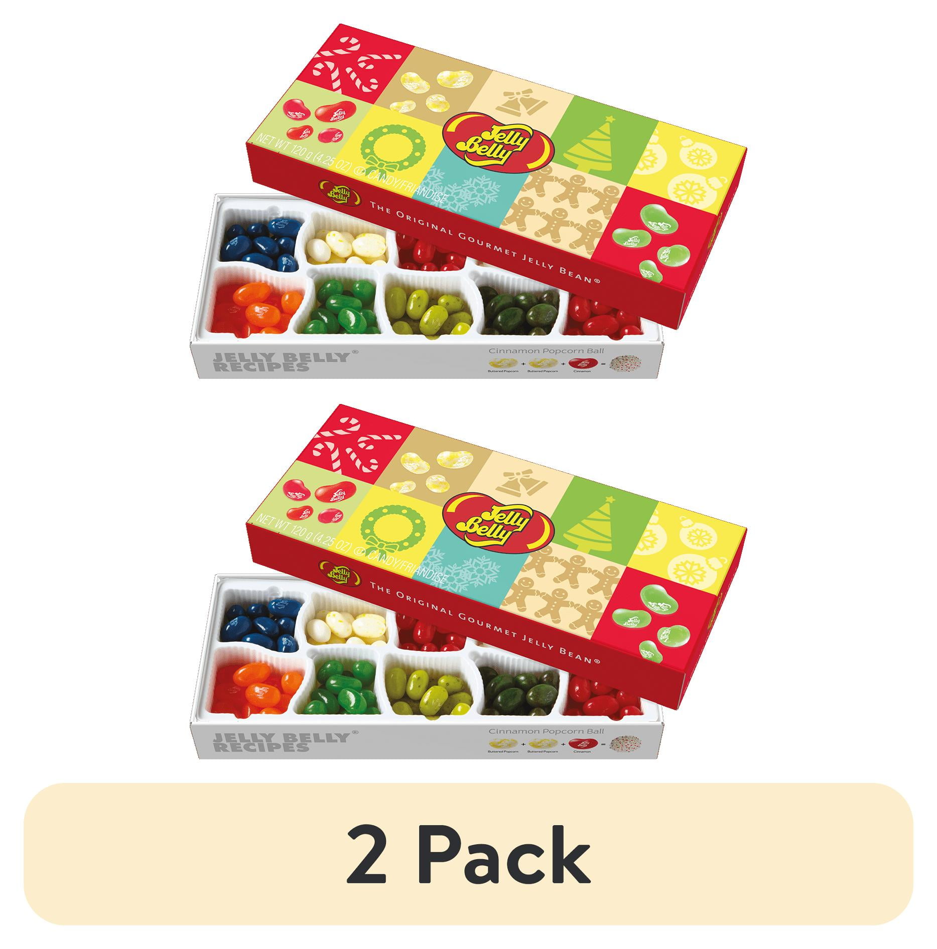 (2 pack) Jelly Belly 10-Flavor Jelly Beans Christmas Gift Box - 4.25 ...