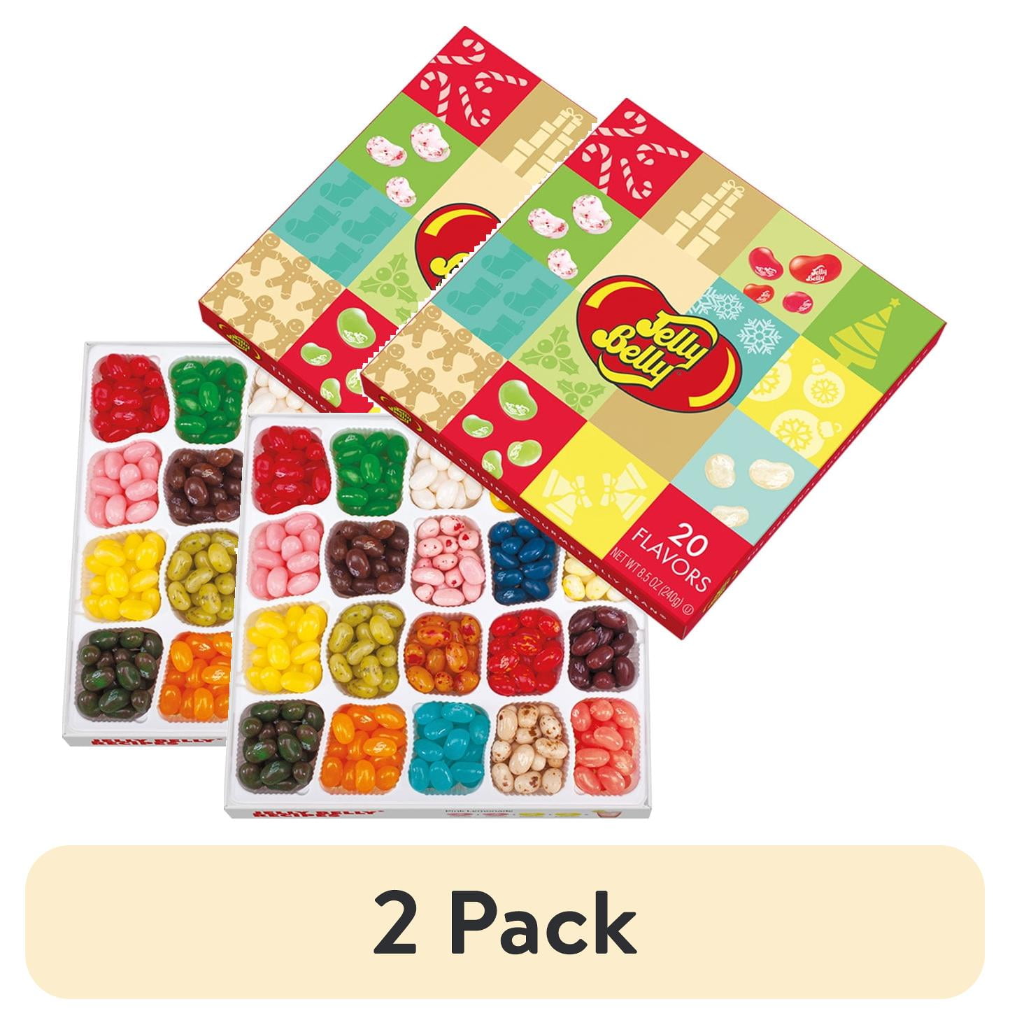 (2 pack) Jelly Belly 20-Flavor Jelly Bean Christmas Gift Box - 8.5 ...