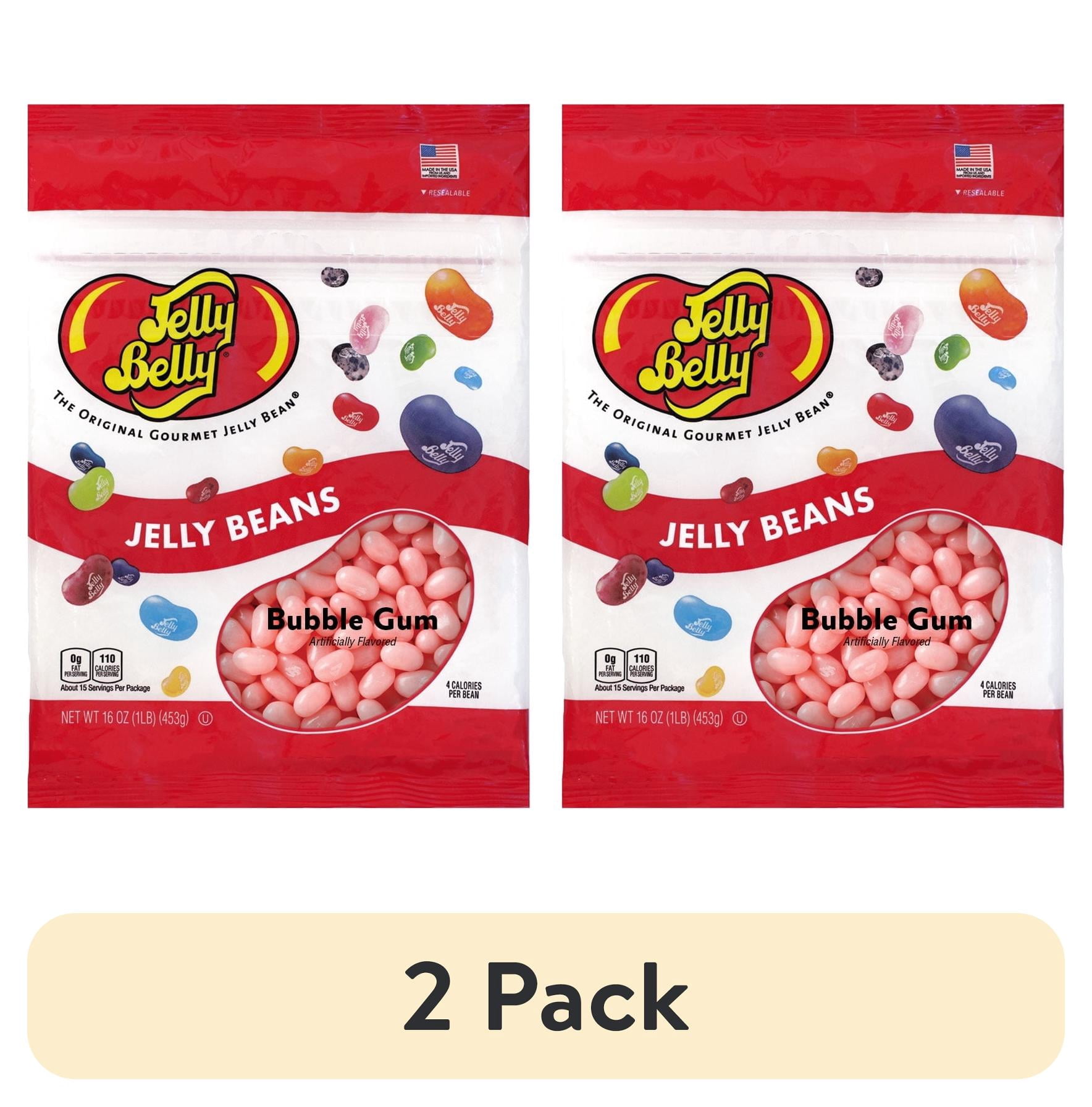 (2 pack) Jelly Belly Bubble Gum Jelly Beans - 1 Pound (16 Ounces ...