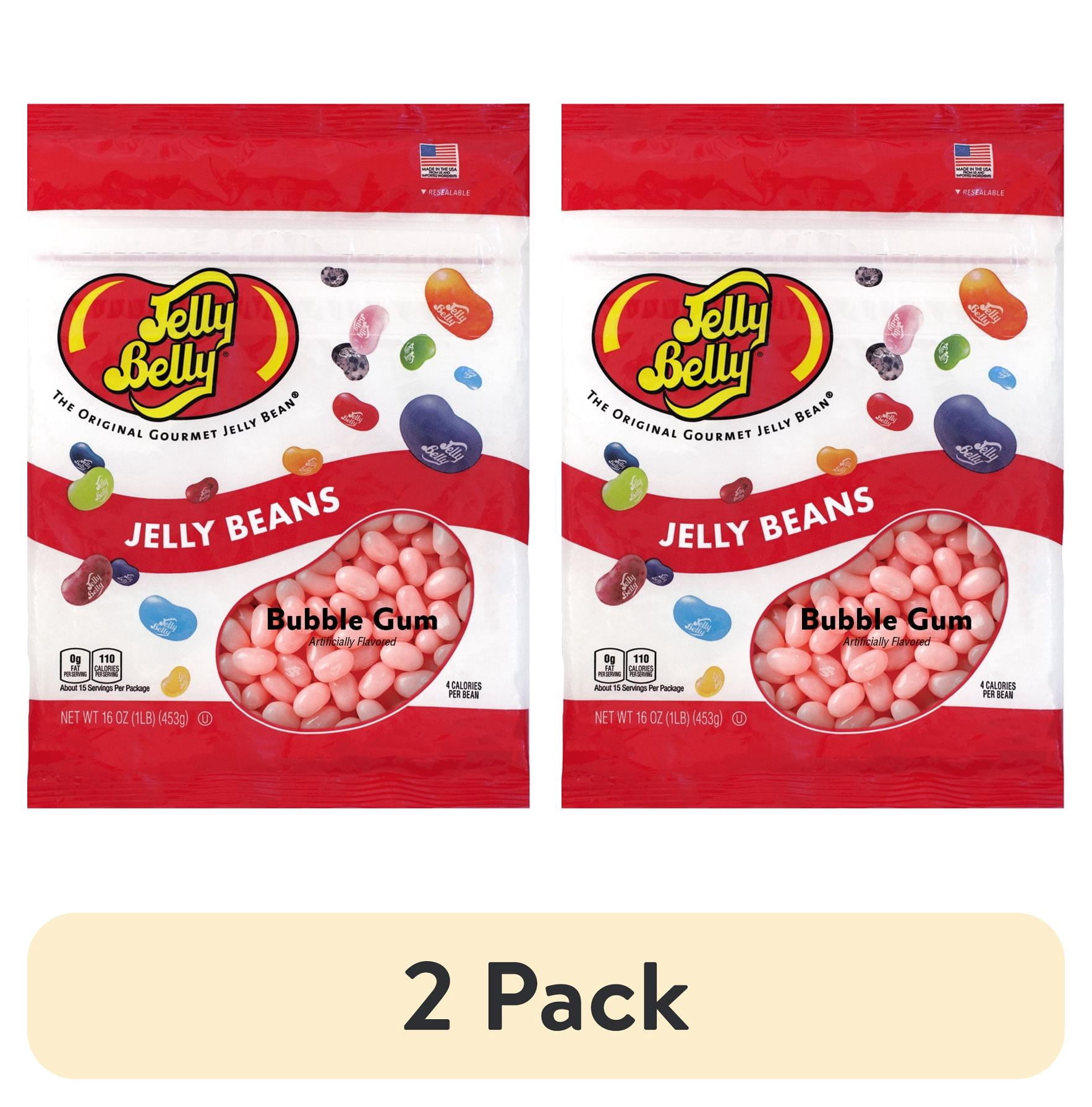 (2 pack) Jelly Belly Bubble Gum Jelly Beans - 1 Pound (16 Ounces ...