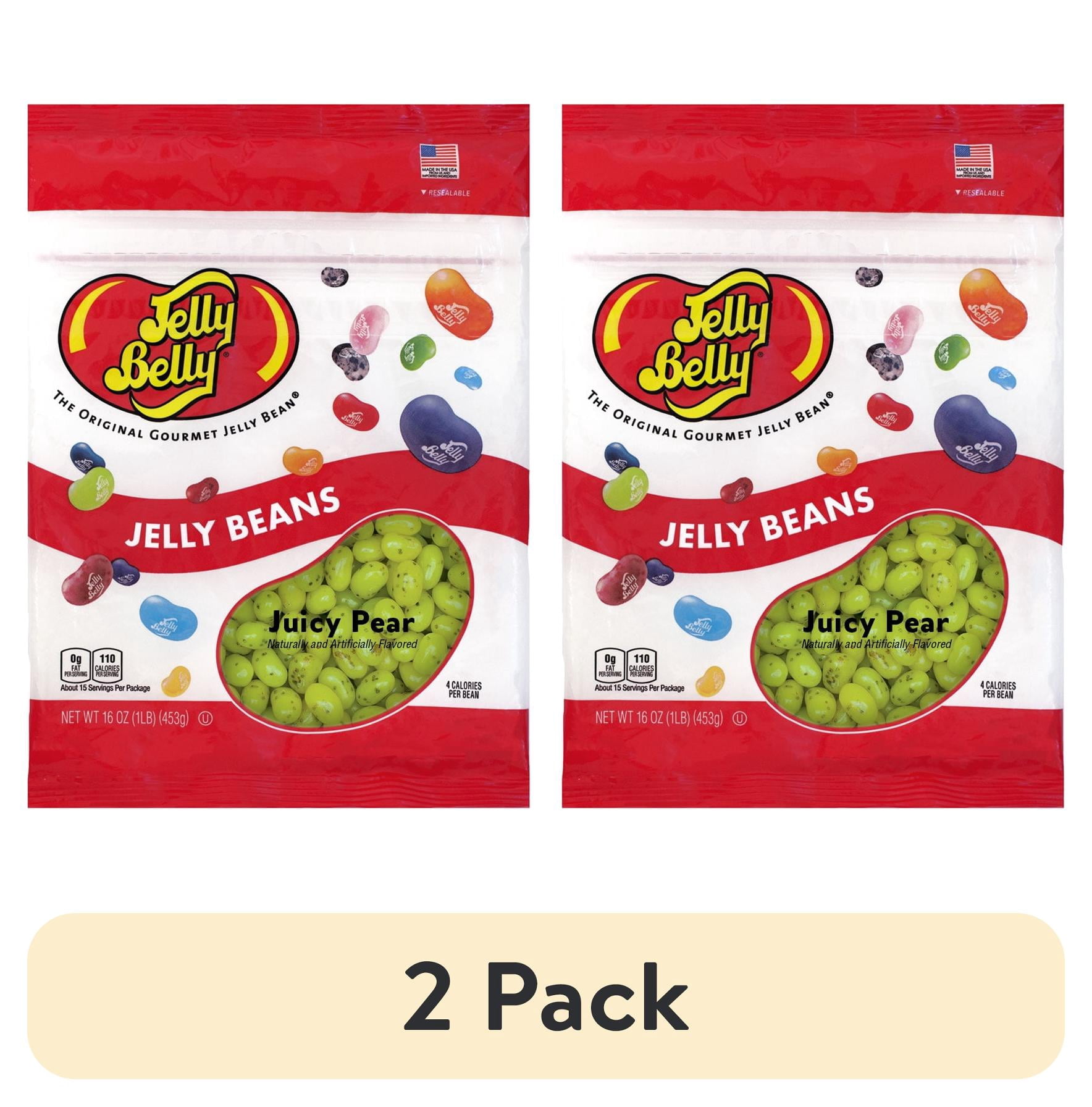 (2 pack) Jelly Belly Juicy Pear Jelly Beans - 1 Pound (16 Ounces ...