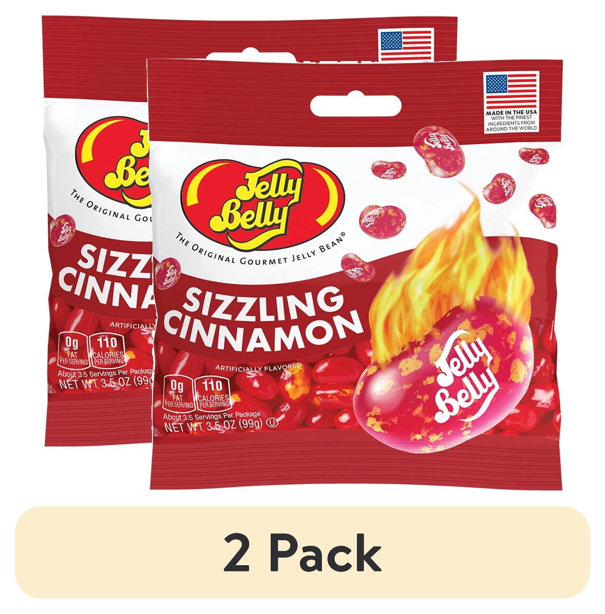 (2 pack) Jelly Belly Sizzling Cinnamon Jelly Beans - 3.5 oz Grab & Go ...