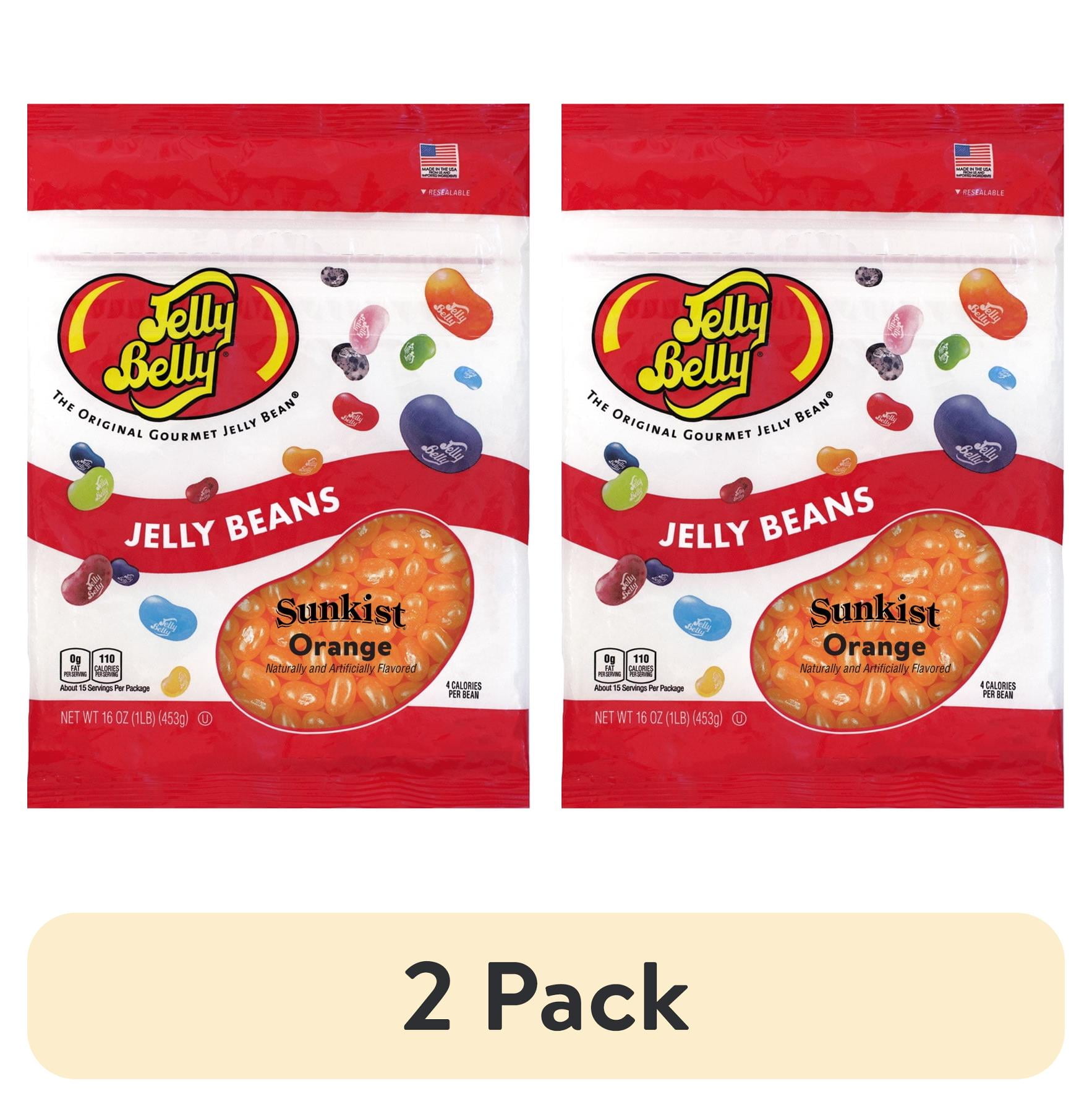 (2 pack) Jelly Belly Sunkist® Orange Jelly Beans - 1 Pound (16 Ounces ...