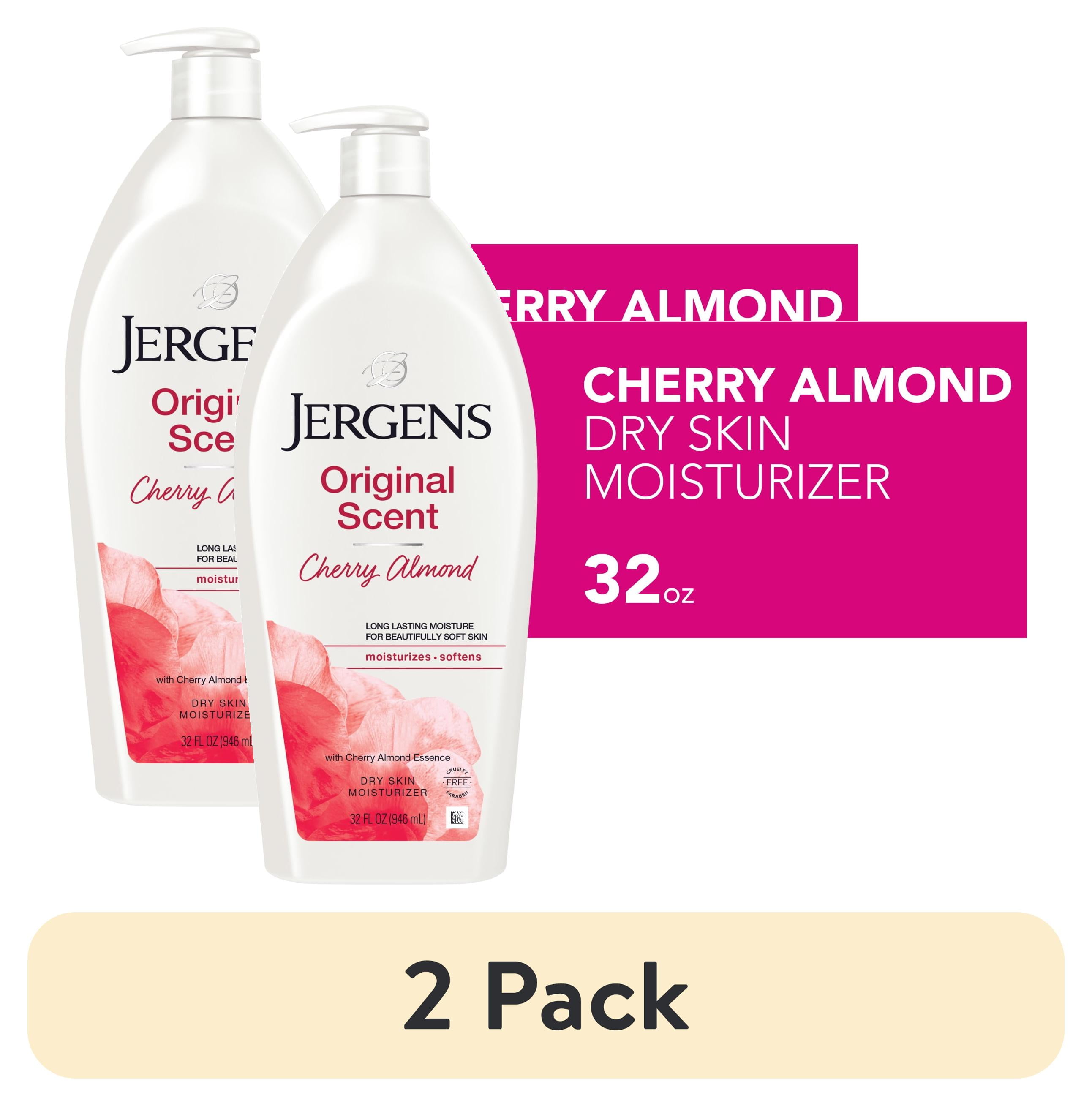(2 pack) Jergens Original Scent with Cherry Almond Body Lotion ...