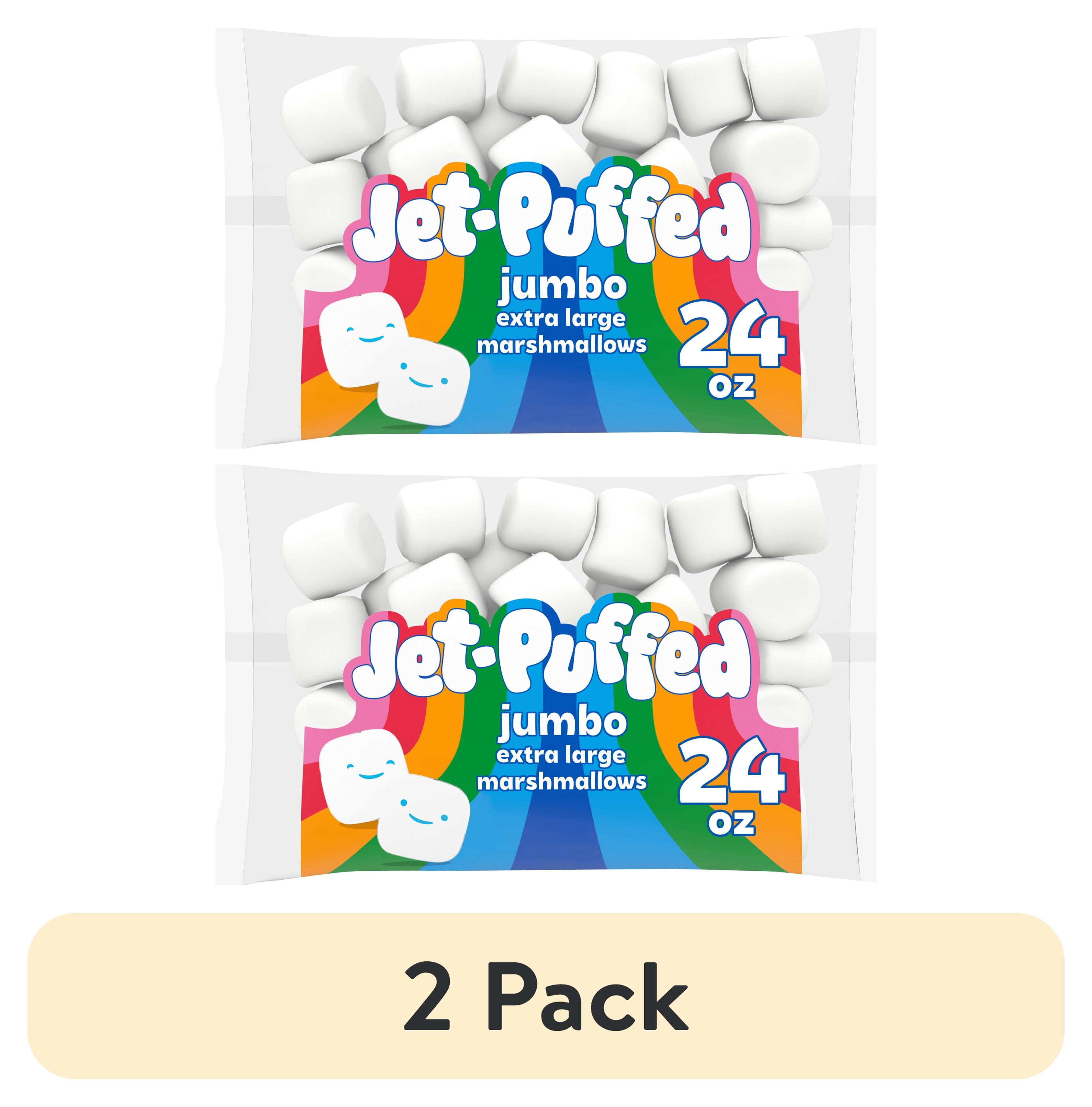 (2 pack) Jet-Puffed Jumbo Extra Large Marshmallows, 1.5 lb Bag ...