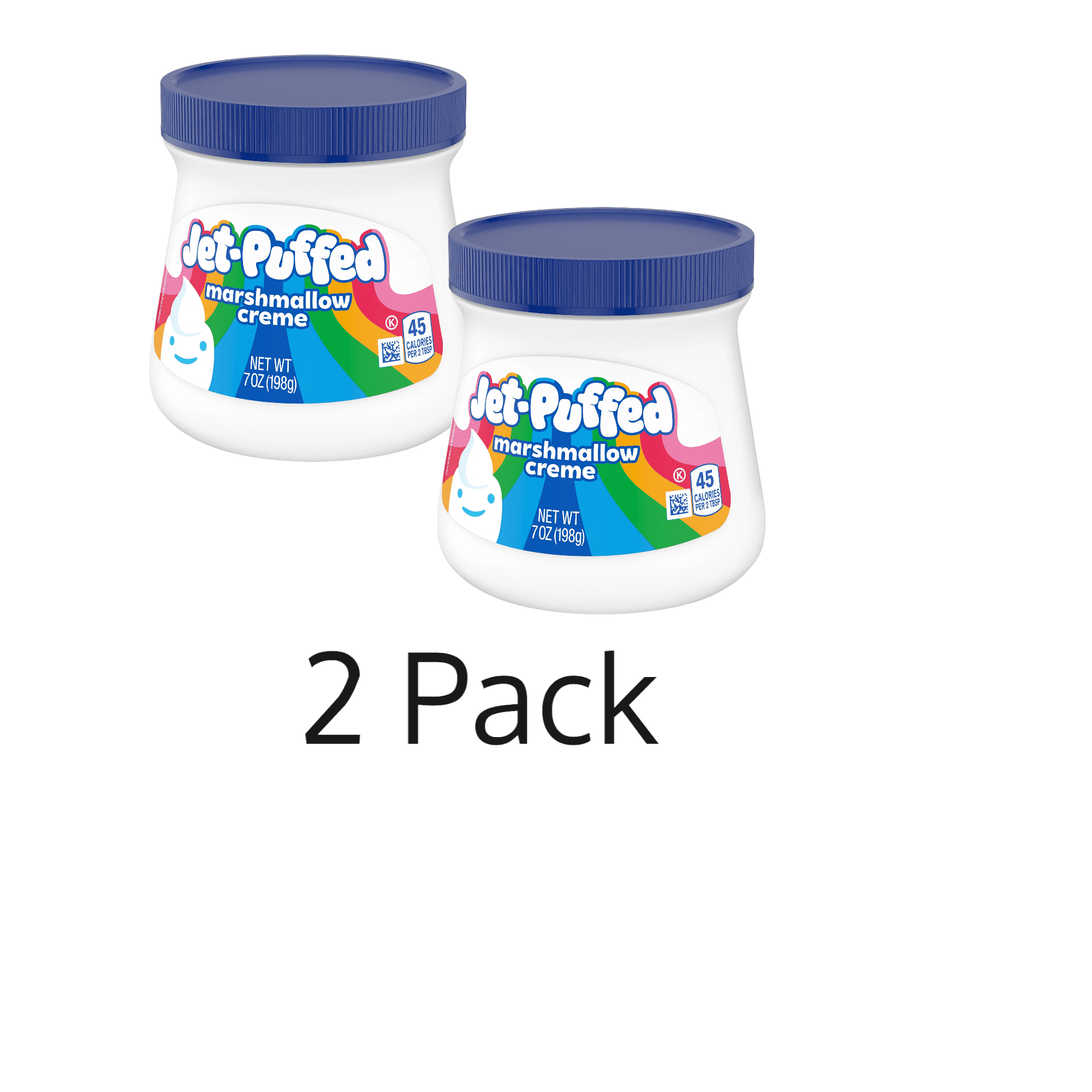 (2 pack) Jet-Puffed Marshmallow Creme, 7 oz Jar - Walmart.com