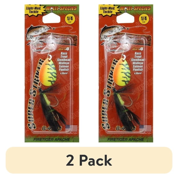 Joes Flies Super Striker Inline Spinner - 1/4 oz Firetiger - Walmart.com