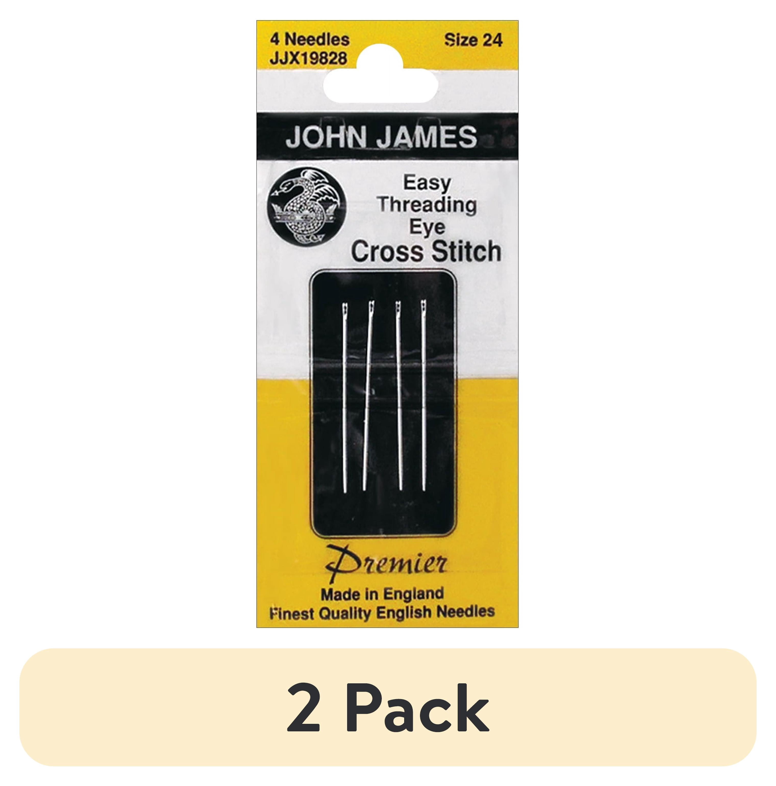 (2 pack) John James Easy Threading Calyxeye Hand Needles-Size 24 4/Pkg ...