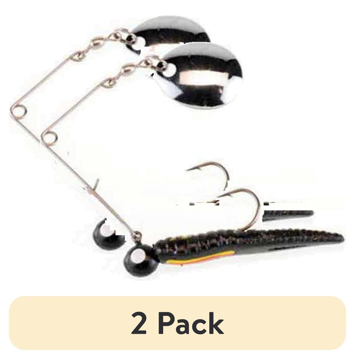 (2 pack) Johnson Original Beetle Spin Fishing Lure, Black Coach Dog, 1. ...