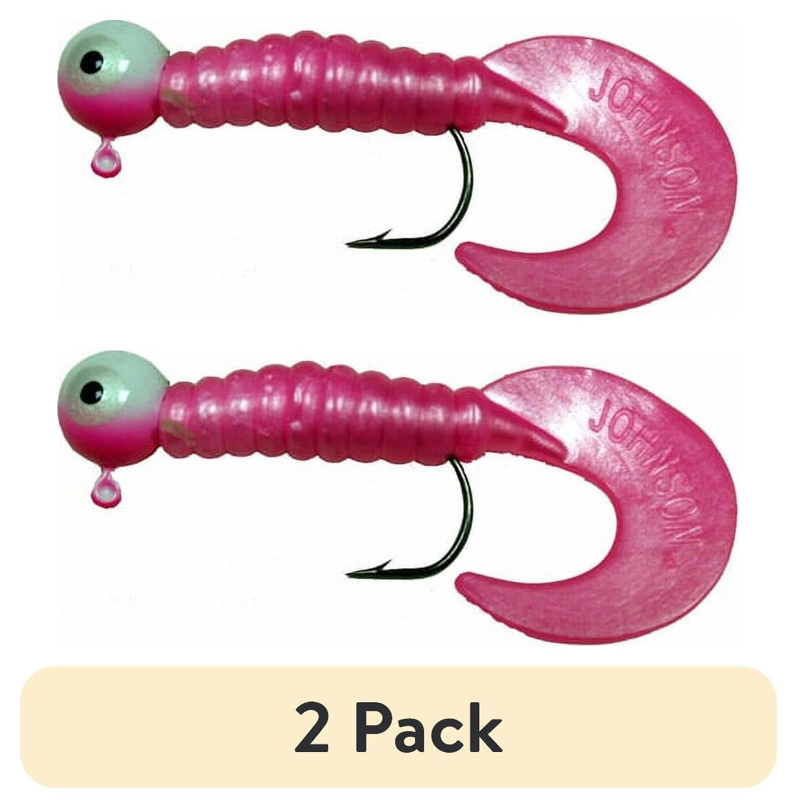 (2 pack) Johnson Fishing Swimming Grubs Fishing Soft Bait - Walmart.com