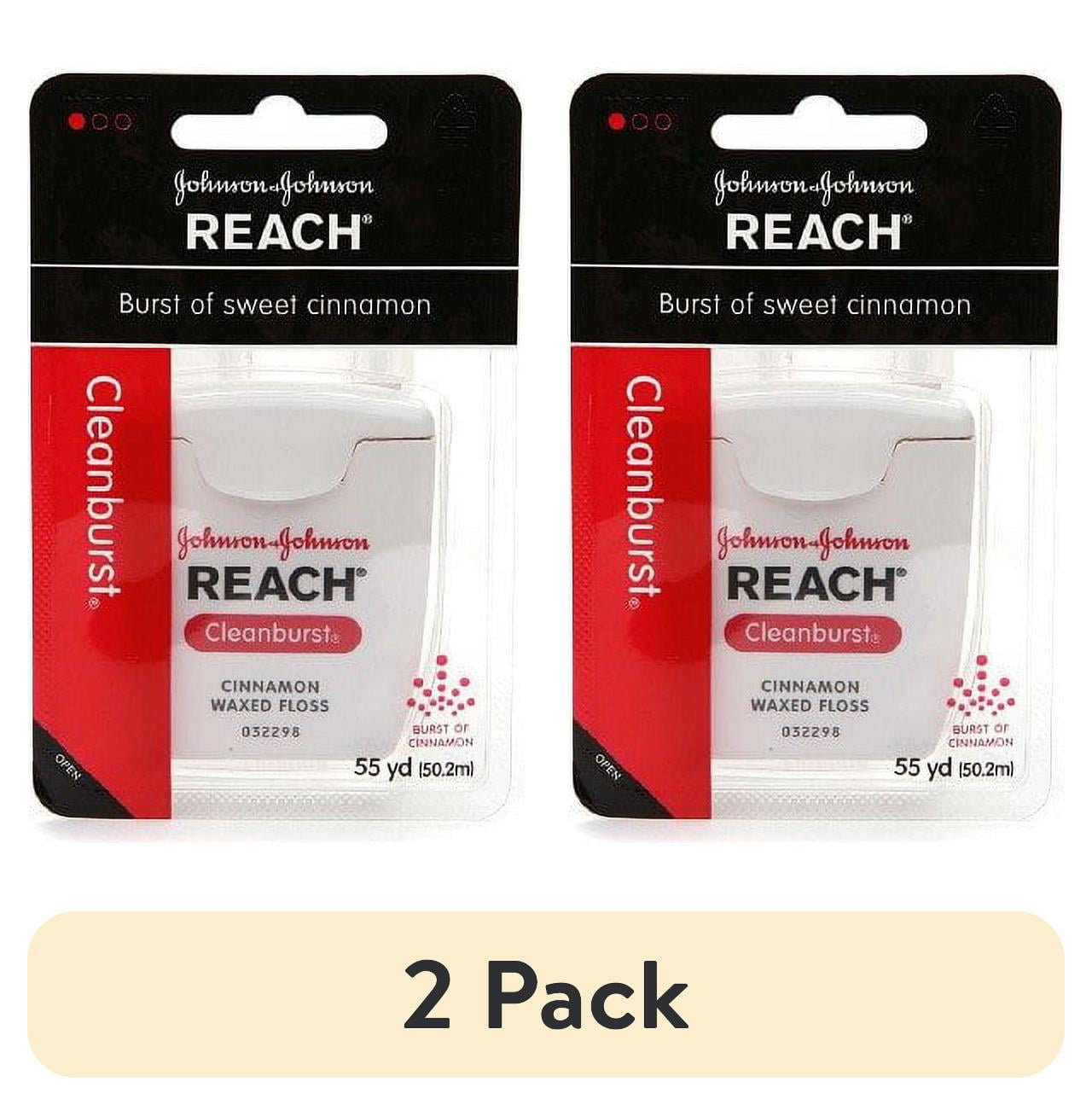 (2 pack) Johnson & Johnson REACH Dental Floss Cleanburst of Sweet ...
