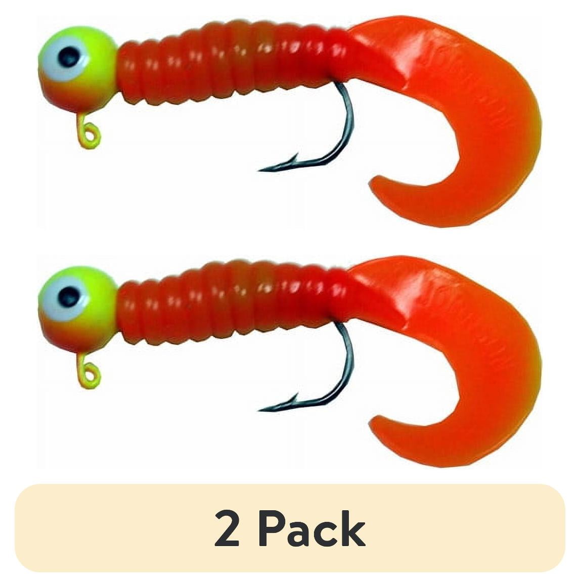 (2 pack) Johnson Swimming Grubs Fishing Soft Bait - Walmart.com