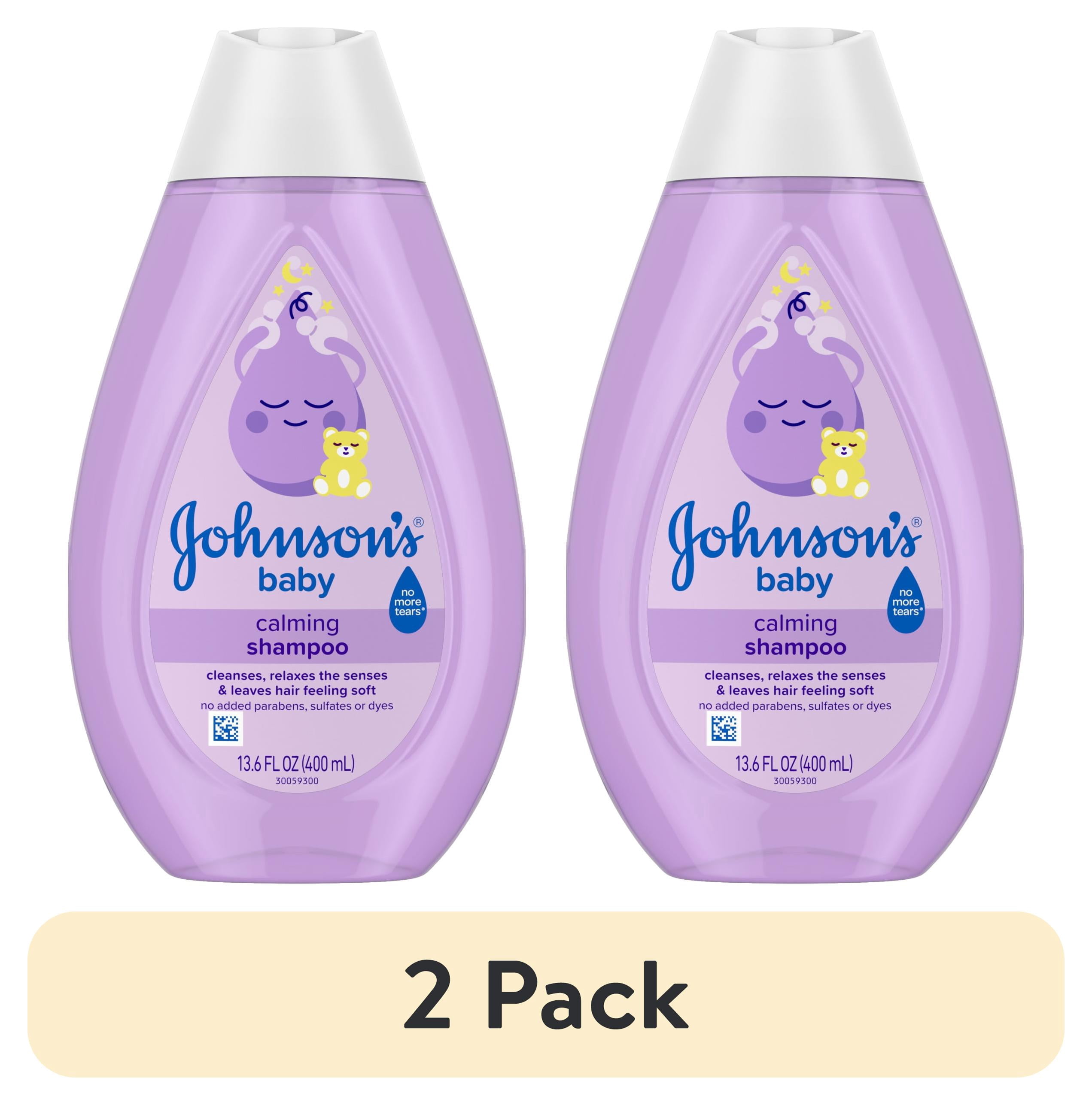 (2 pack) Johnson's Baby Calming Shampoo with NaturalCalm Aromas, 13.6 ...