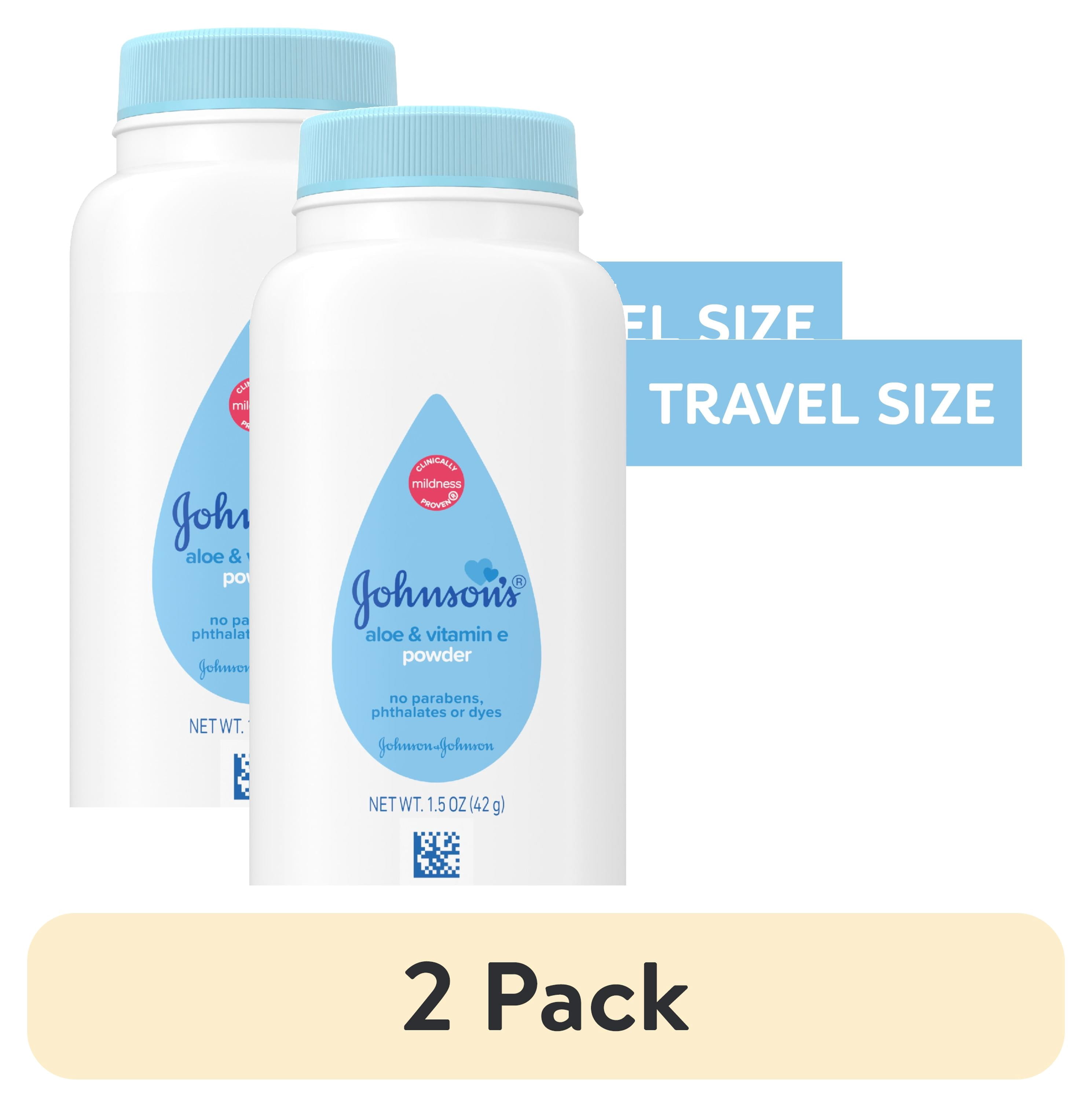 (2 pack) Johnson's Naturally Derived Cornstarch Powder for Baby ...