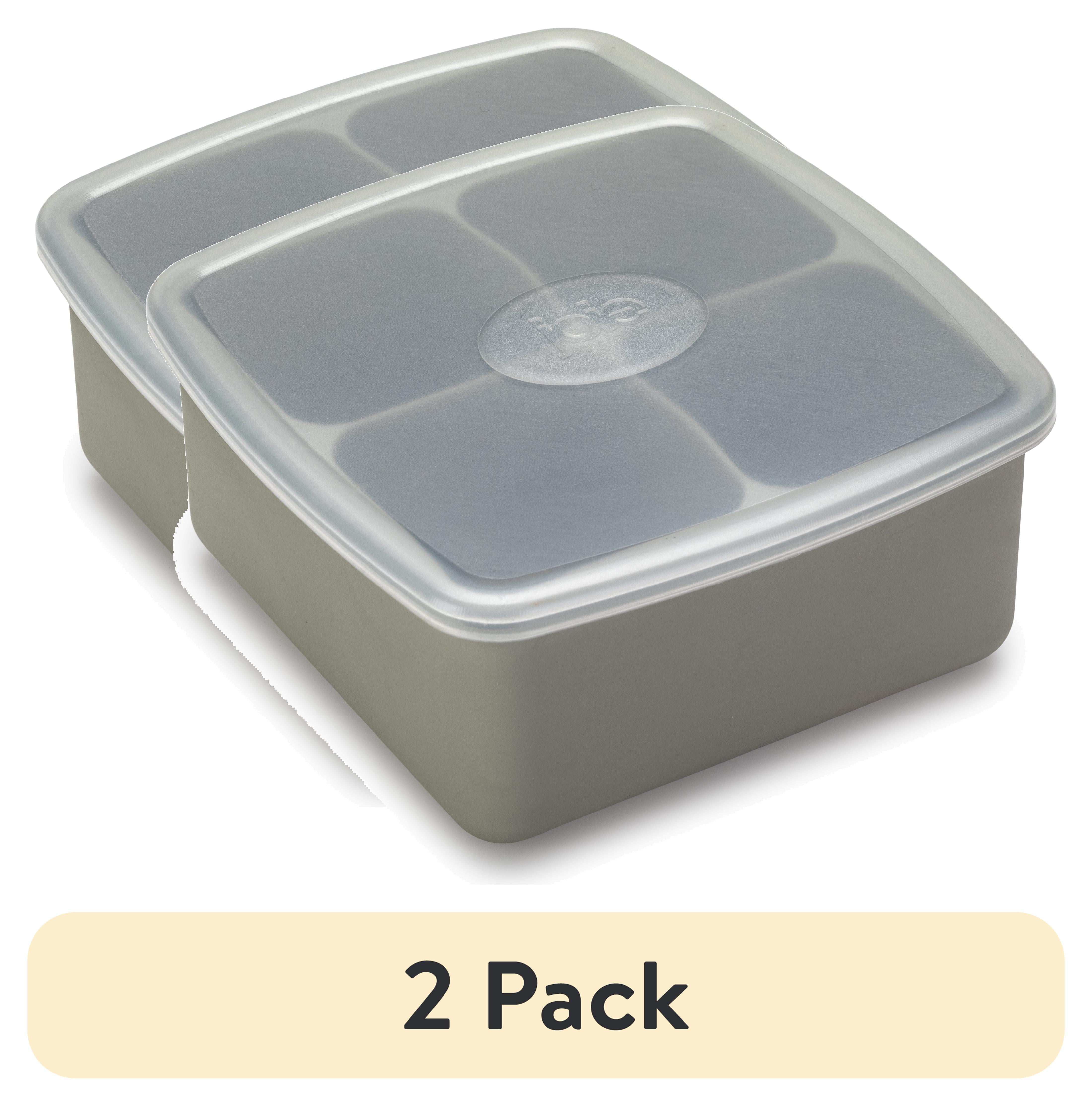 Joie 2 Pack Silicone Portion Tray with Lid, 1 Cup Each, Non-Stick ...