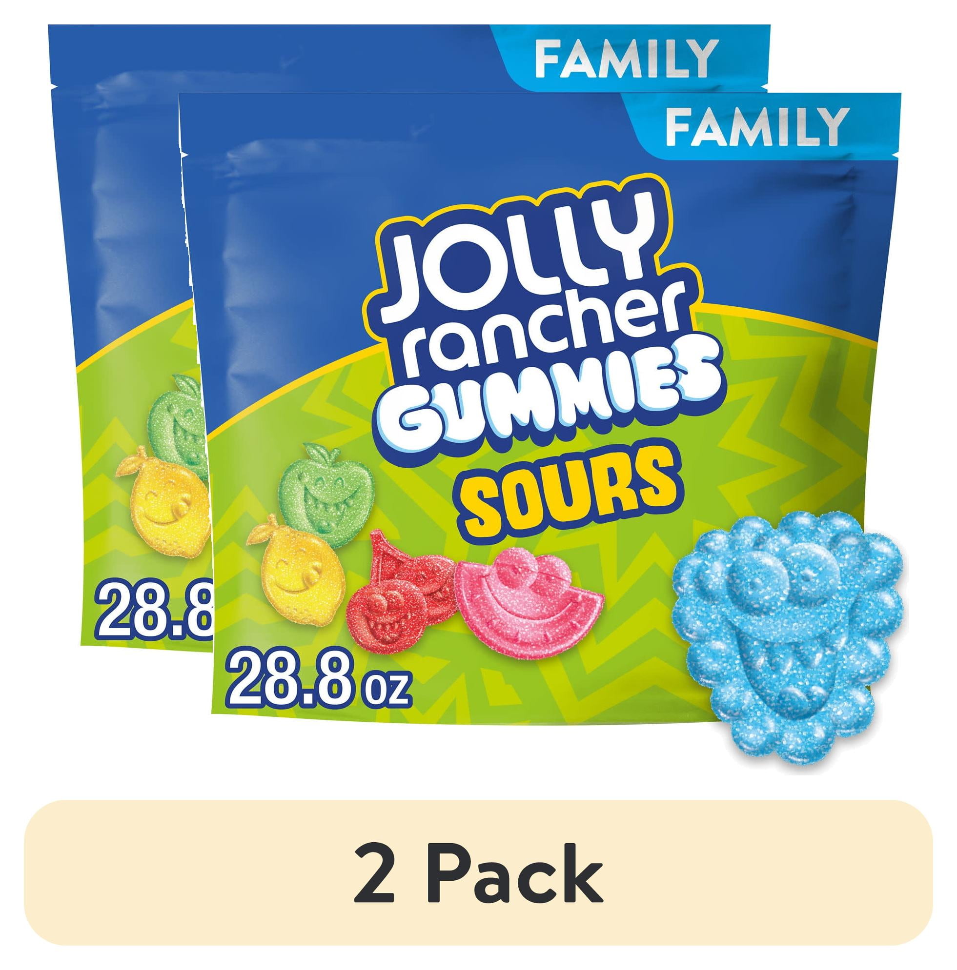 (2 pack) Jolly Rancher Gummies Sours Assorted Fruit Flavored Candy ...