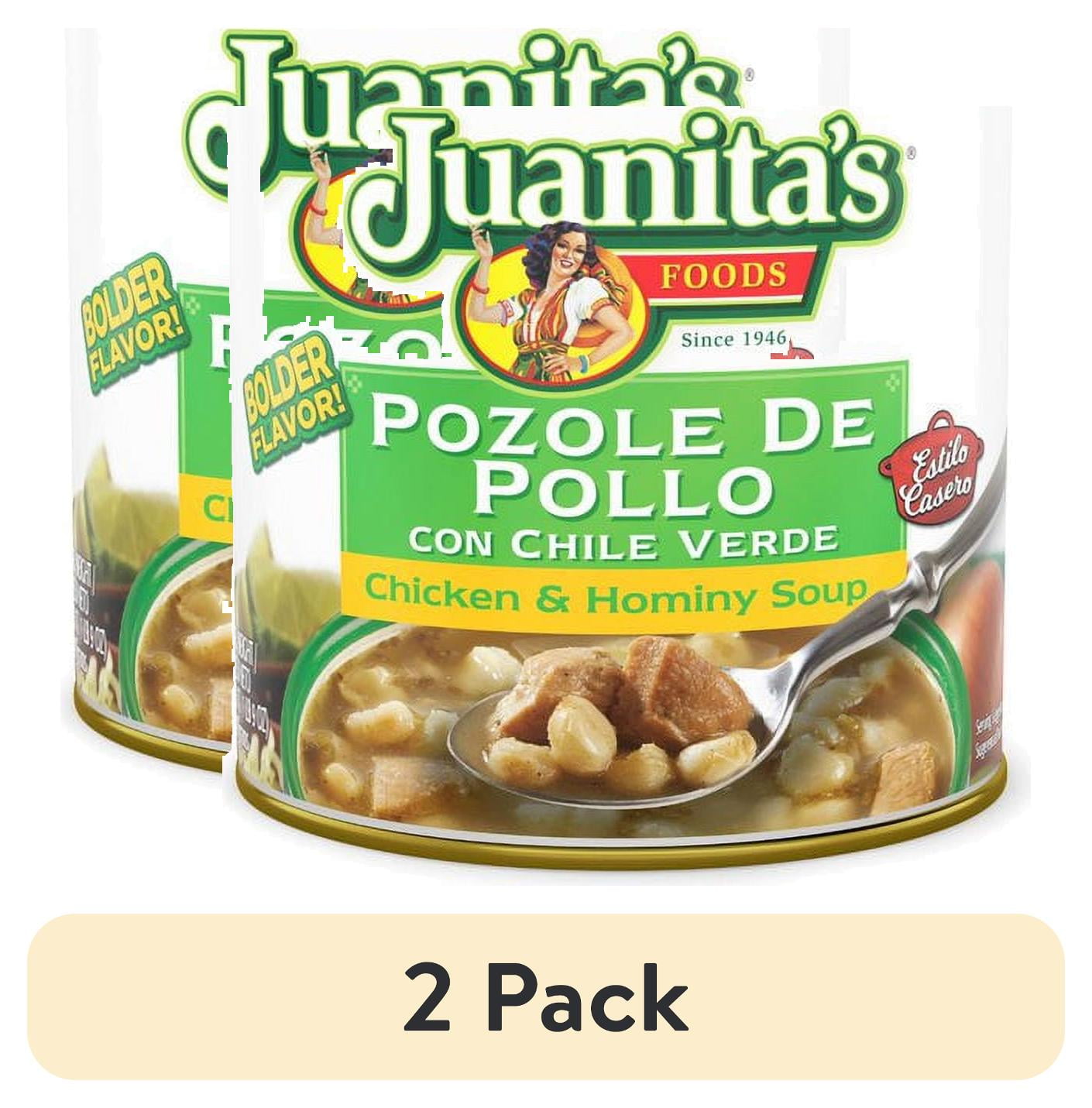 (2 pack) Juanita’s Foods Ready to Serve Chicken Pozole with Green Chile ...