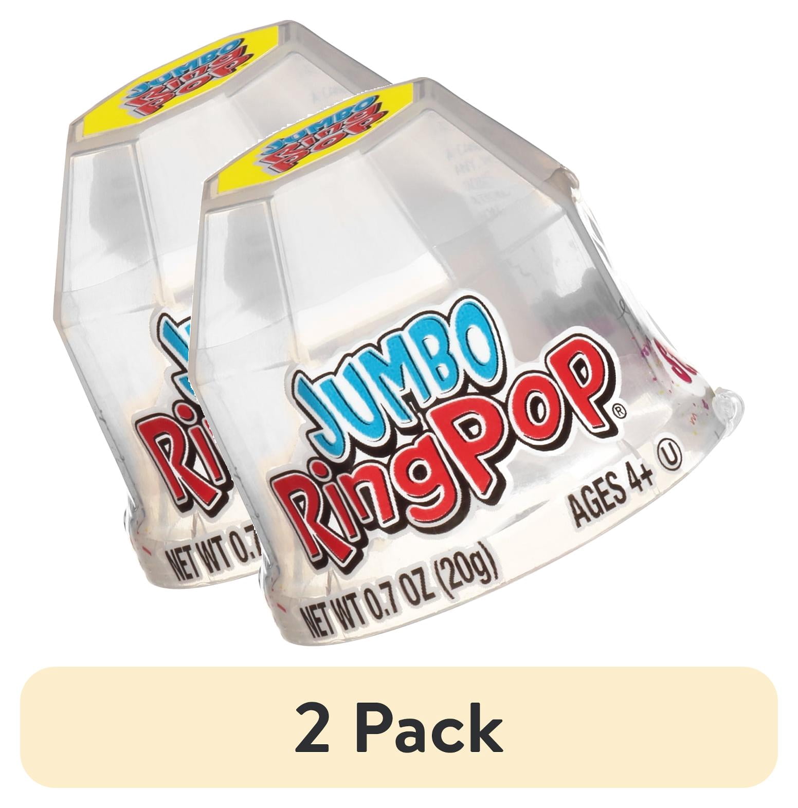 (2 pack) Jumbo Ring Pop Individually Wrapped Lollipops - Walmart.com