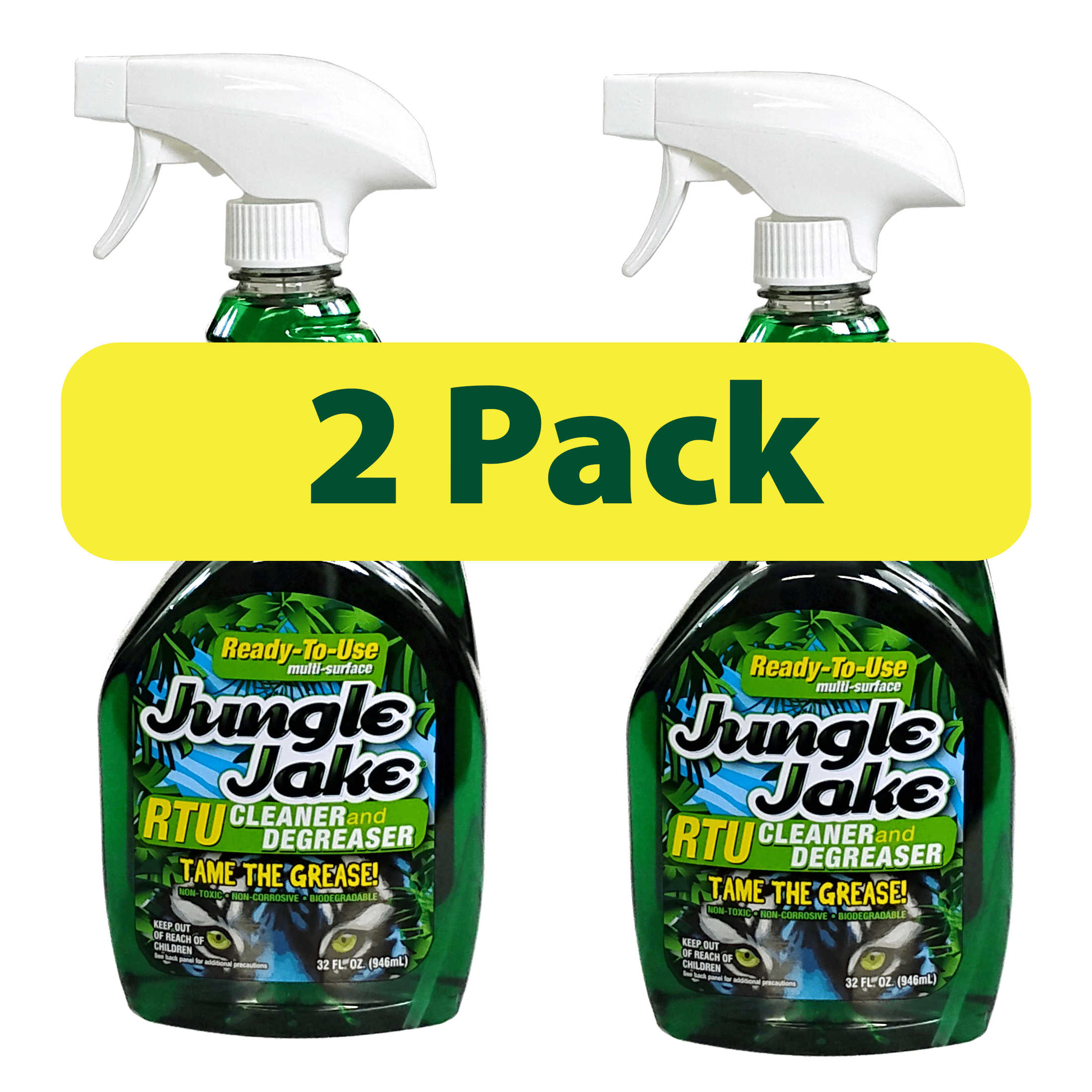 (2 pack) Jungle Jake Ready-to-Use All-Purpose Cleaner Degreaser, Spray ...