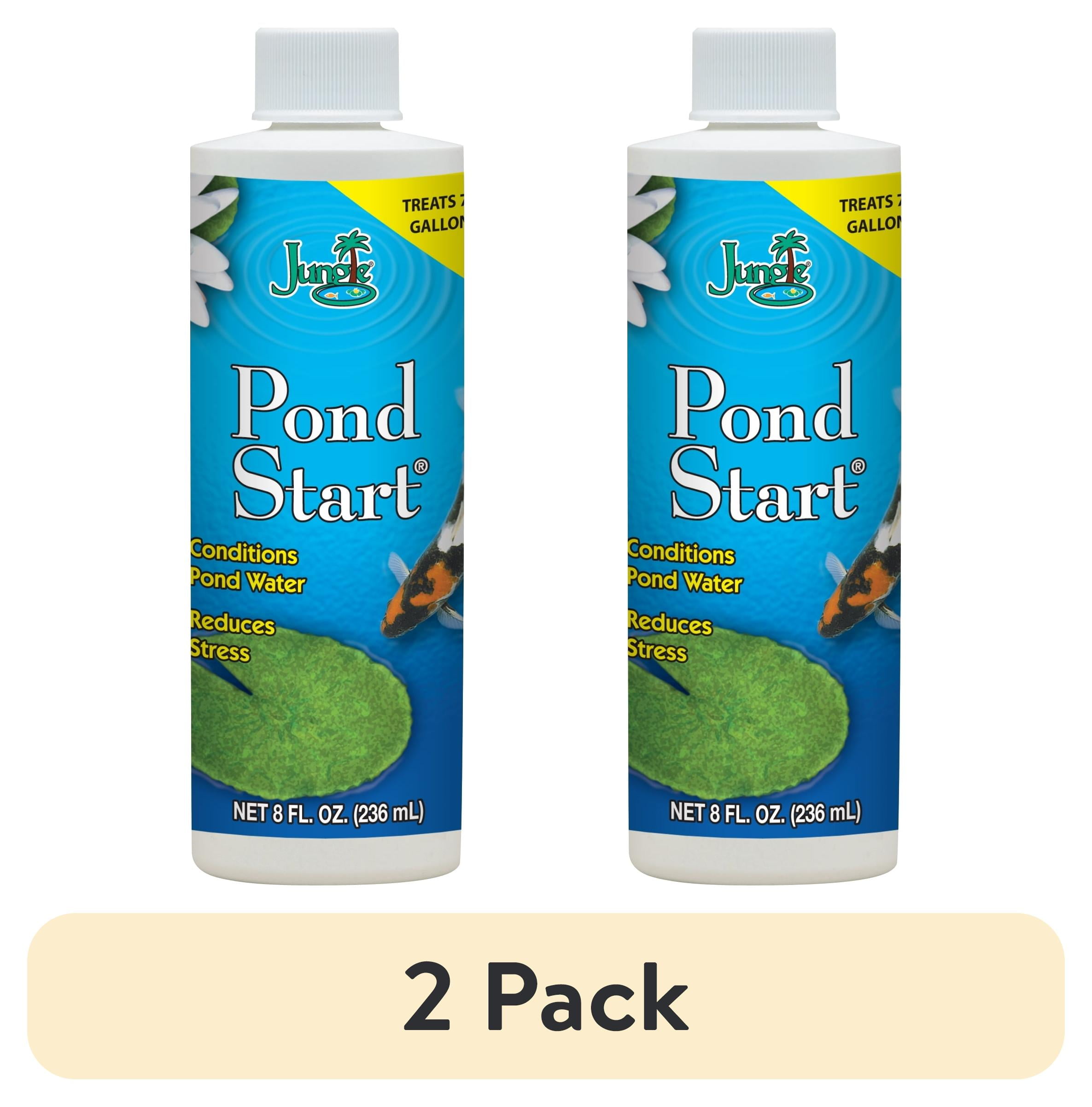 (2 pack) Jungle Pond Start, Pond Water Treatment Solution for Outdoor ...