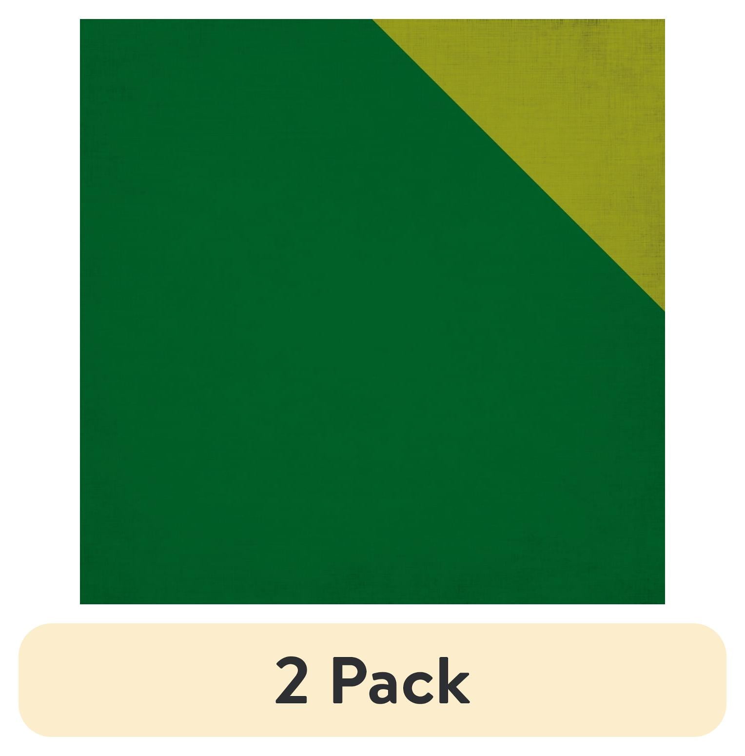 (2 pack) Jungle Safari Double-Sided Solid Cardstock 12"X12"-Dark Green/Light Green - Walmart.com