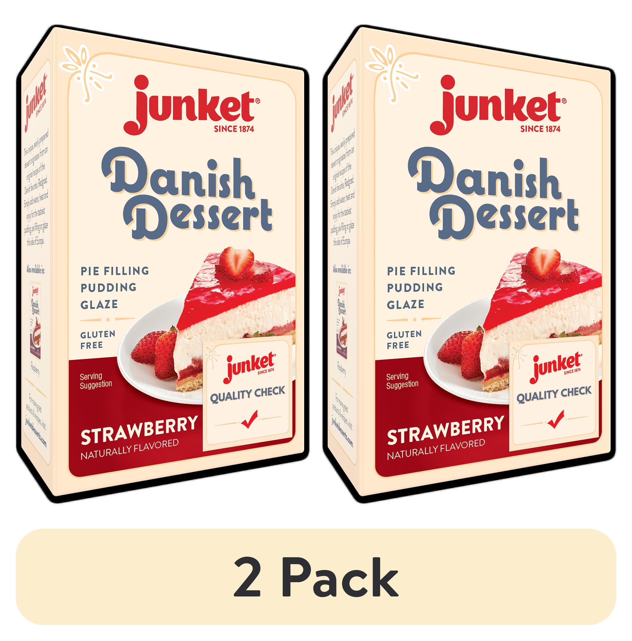(2 pack) Junket Danish Dessert Strawberry, 4.75 Ounce - Walmart.com