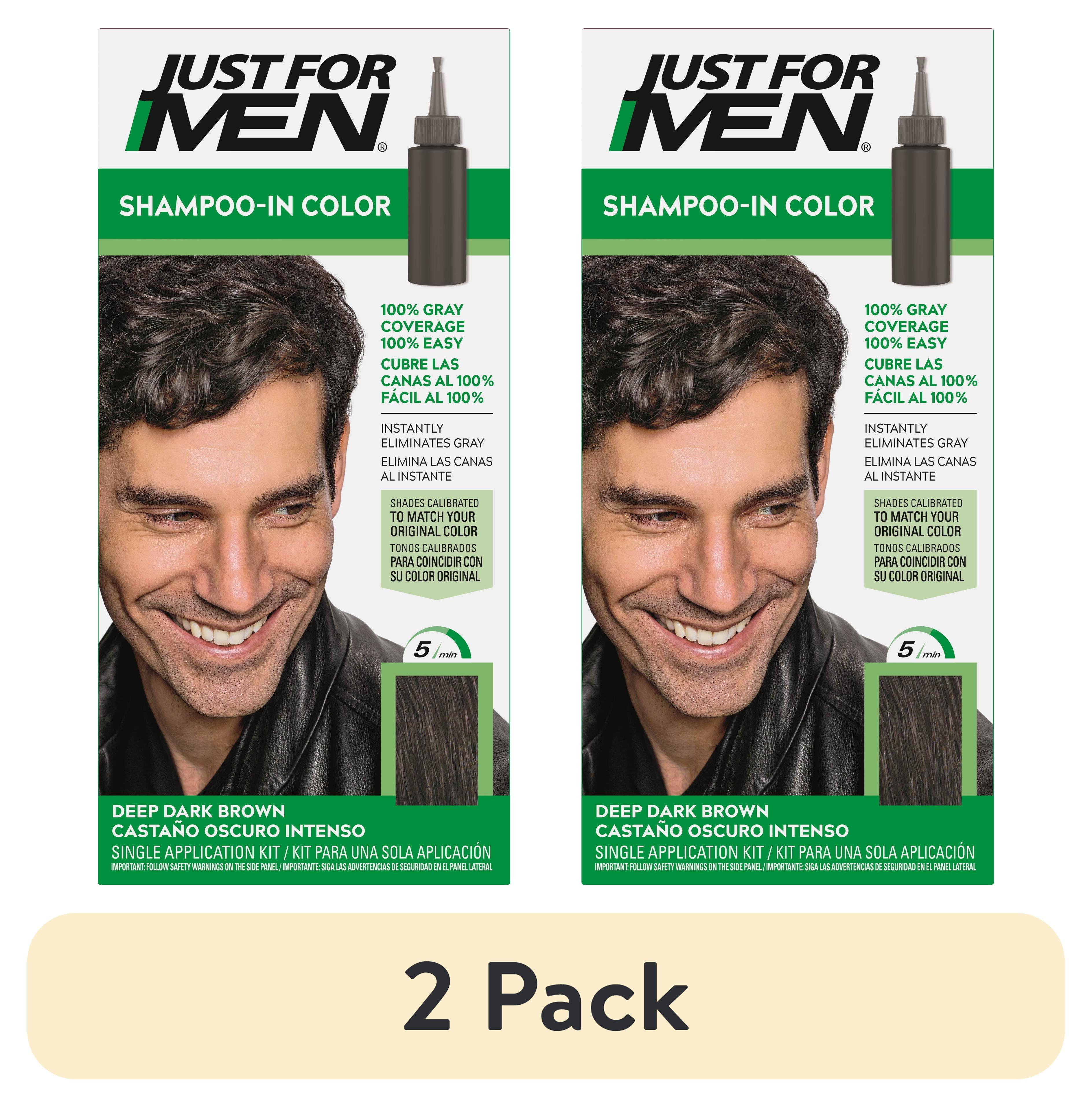 (2 pack) Just For Men Original Formula Men's Hair Color, Deep Dark ...