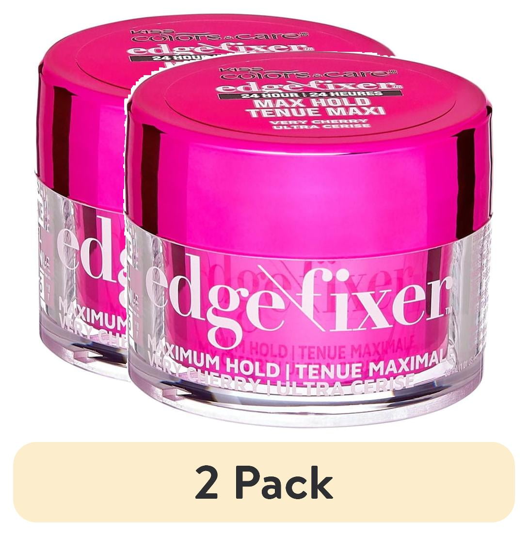 (2 pack) KISS Colors & Care Edge Fixer Gel, Maximum Hold, Very Cherry ...