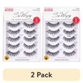 (2 pack) Kiss So Wispy False Eyelashes Multipack, Style 'Pixie', 5 ...