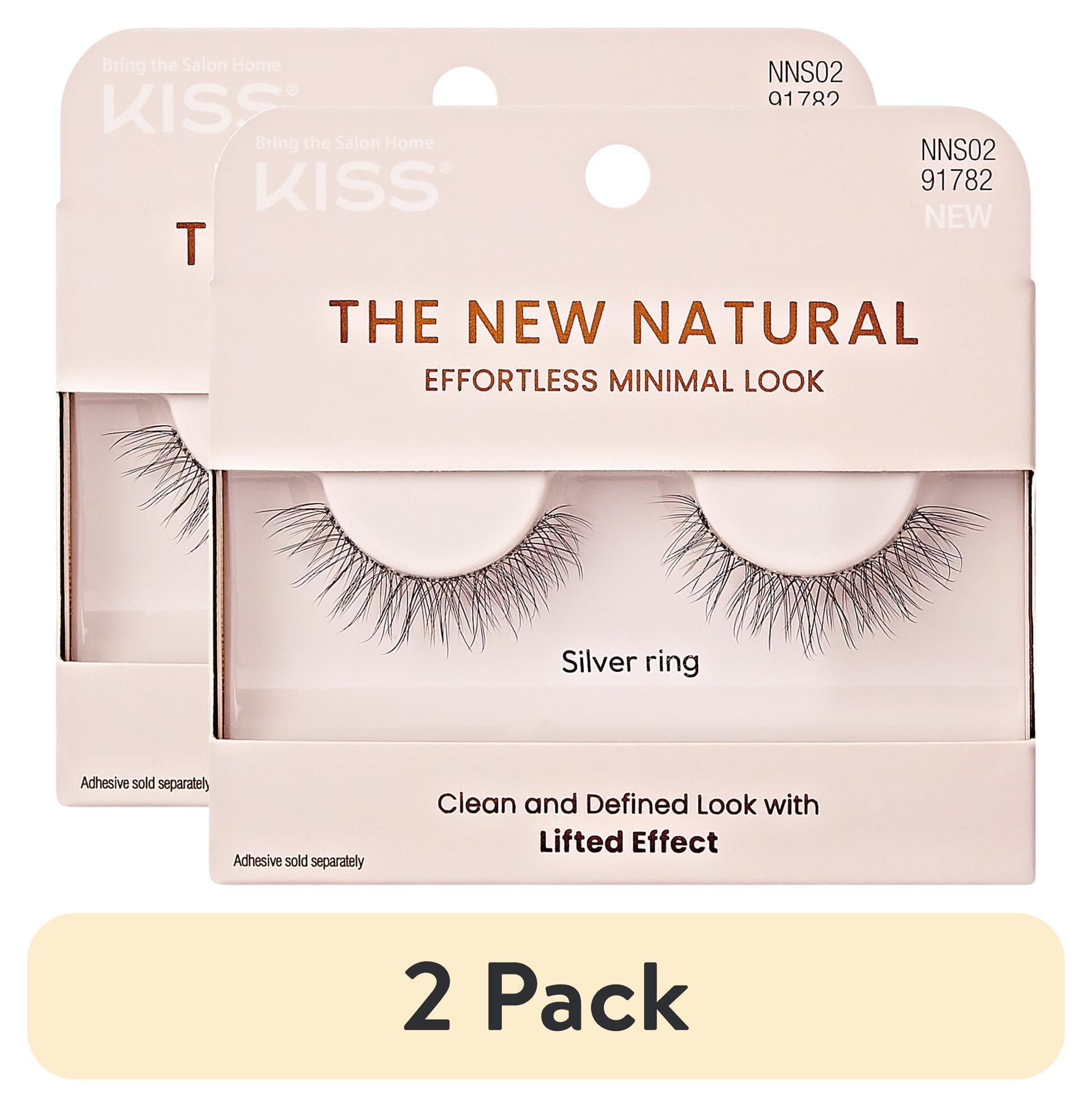 (2 pack) KISS The New Natural False Eyelashes Full Strip Lash Single ...