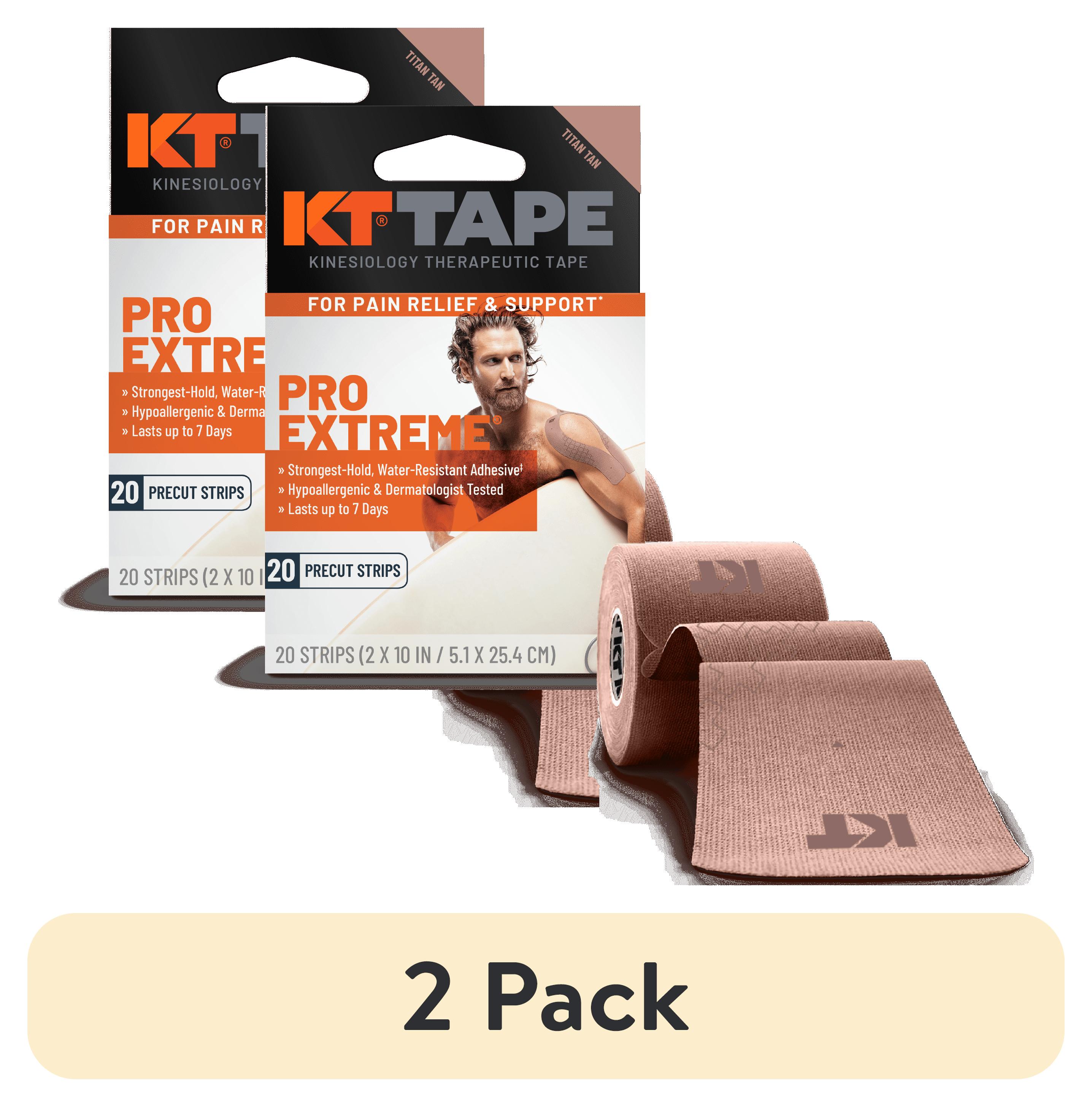 (2 pack) KT Tape Pro Extreme High Strength Kinesiology Tape, Titan Tan ...