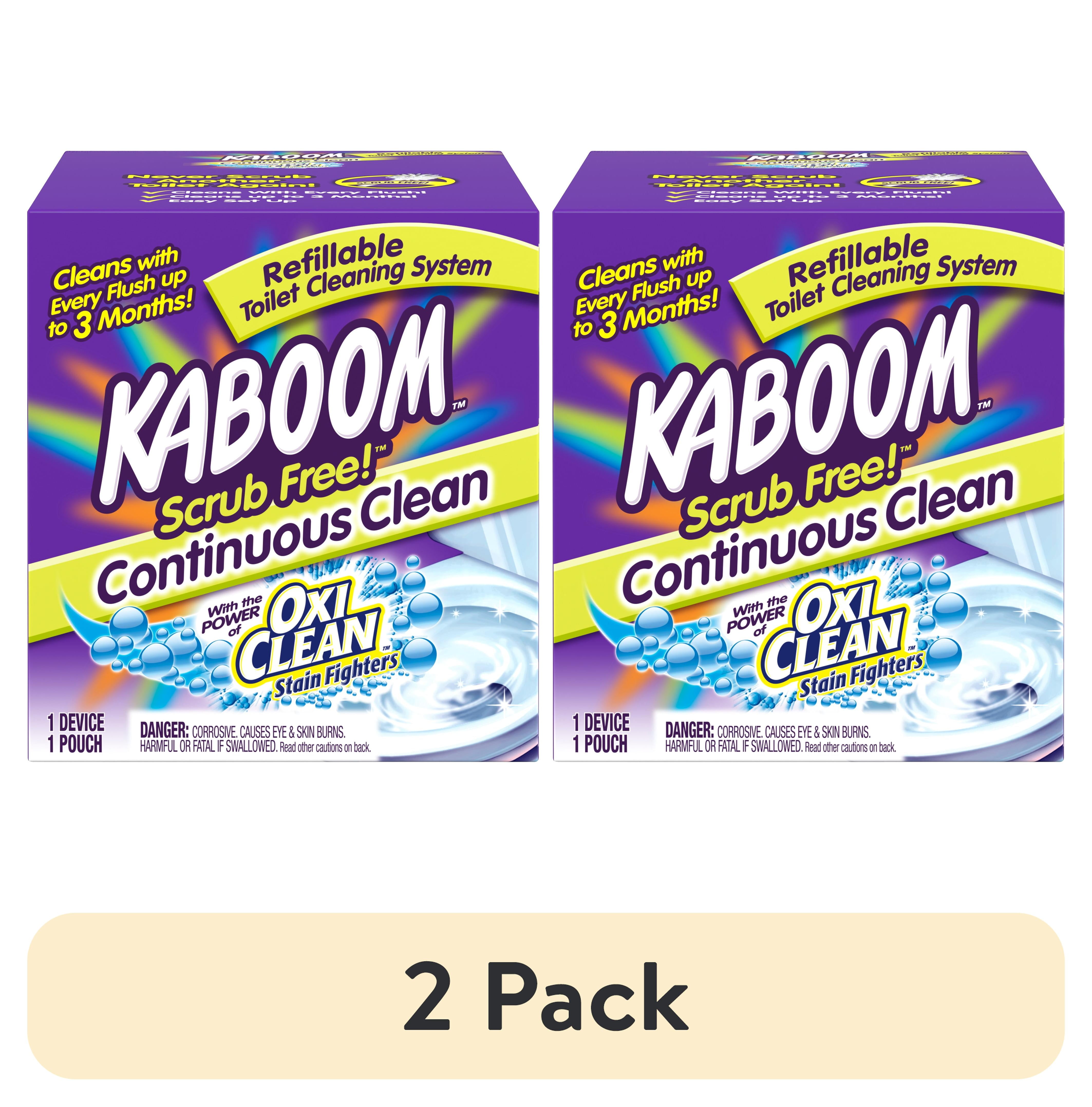 (2 pack) Kaboom Scrub Free! Continuous Clean Toilet Cleaning 1CT System ...