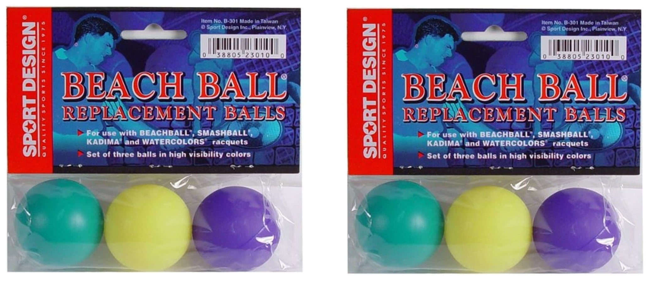 2-pack Kadima Replacement Balls for Beachball Smashball (Total of 6 ...