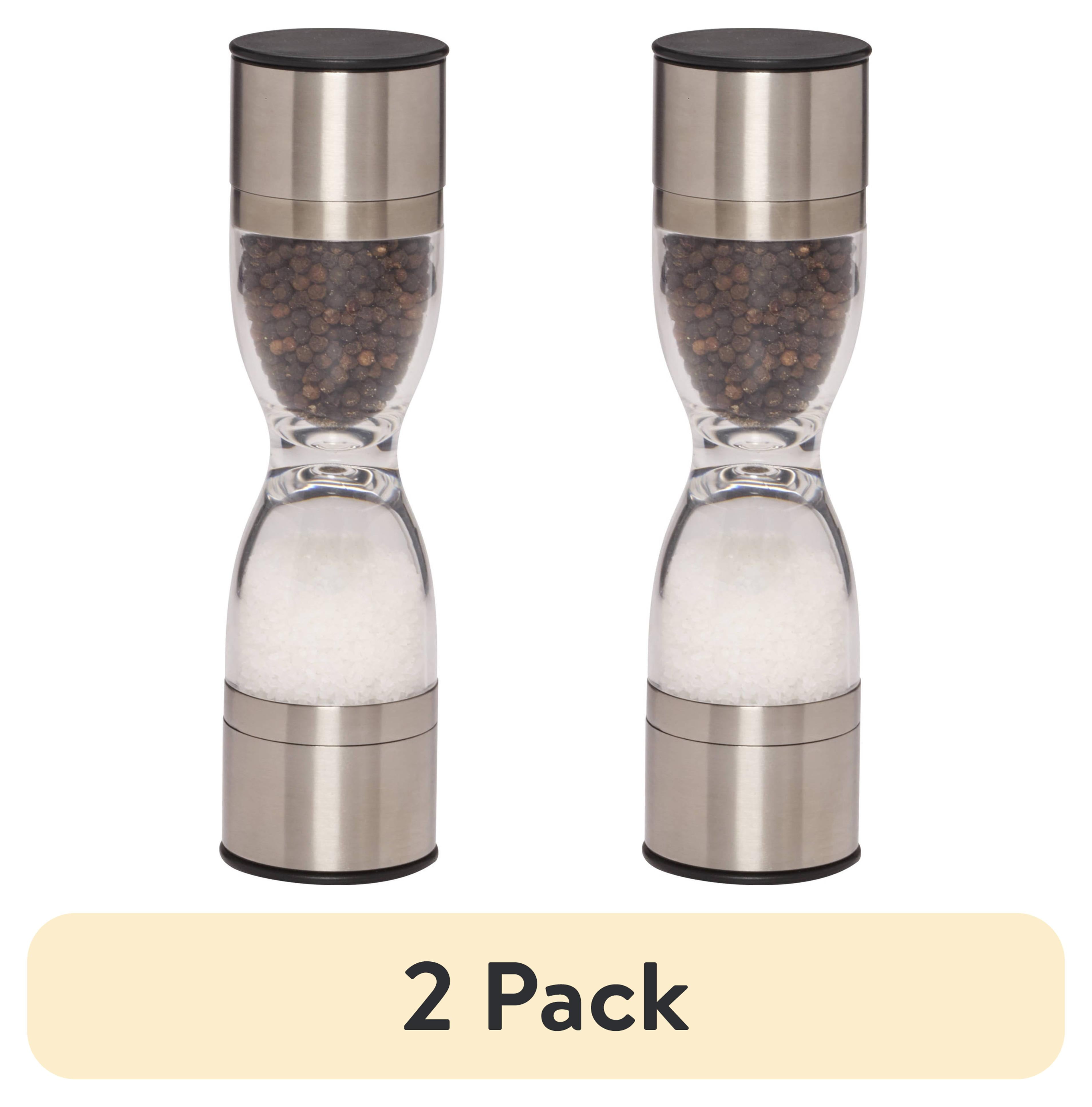 (2 pack) Kamenstein Holden Stainless Steel Prefilled Dual Salt and ...