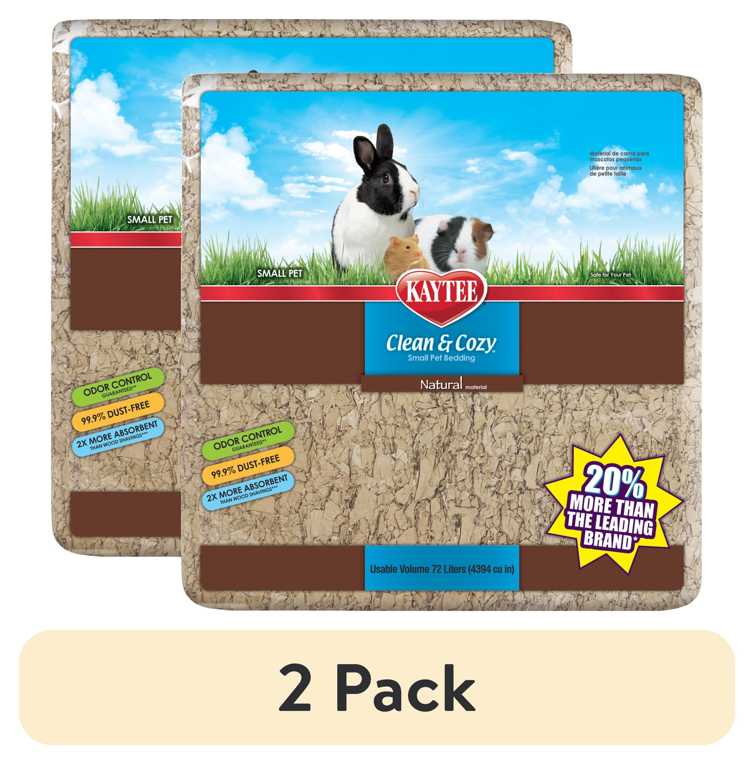 (2 pack) Kaytee Clean & Cozy Natural Paper Bedding 72 Liters - Walmart.com