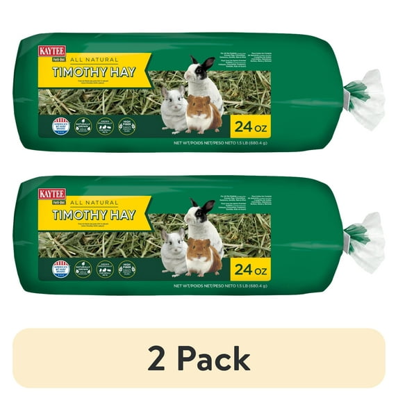 (2 pack) Kaytee Forti-Diet All Natural Timothy Hay , 24 ounce - Walmart.com