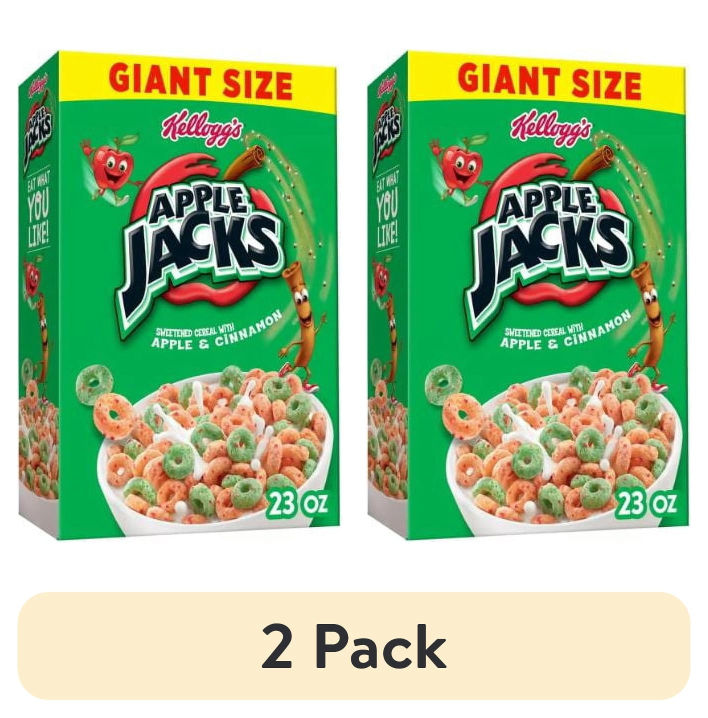 (2 pack) Kellogg's Apple Jacks Original Breakfast Cereal, Giant Size ...