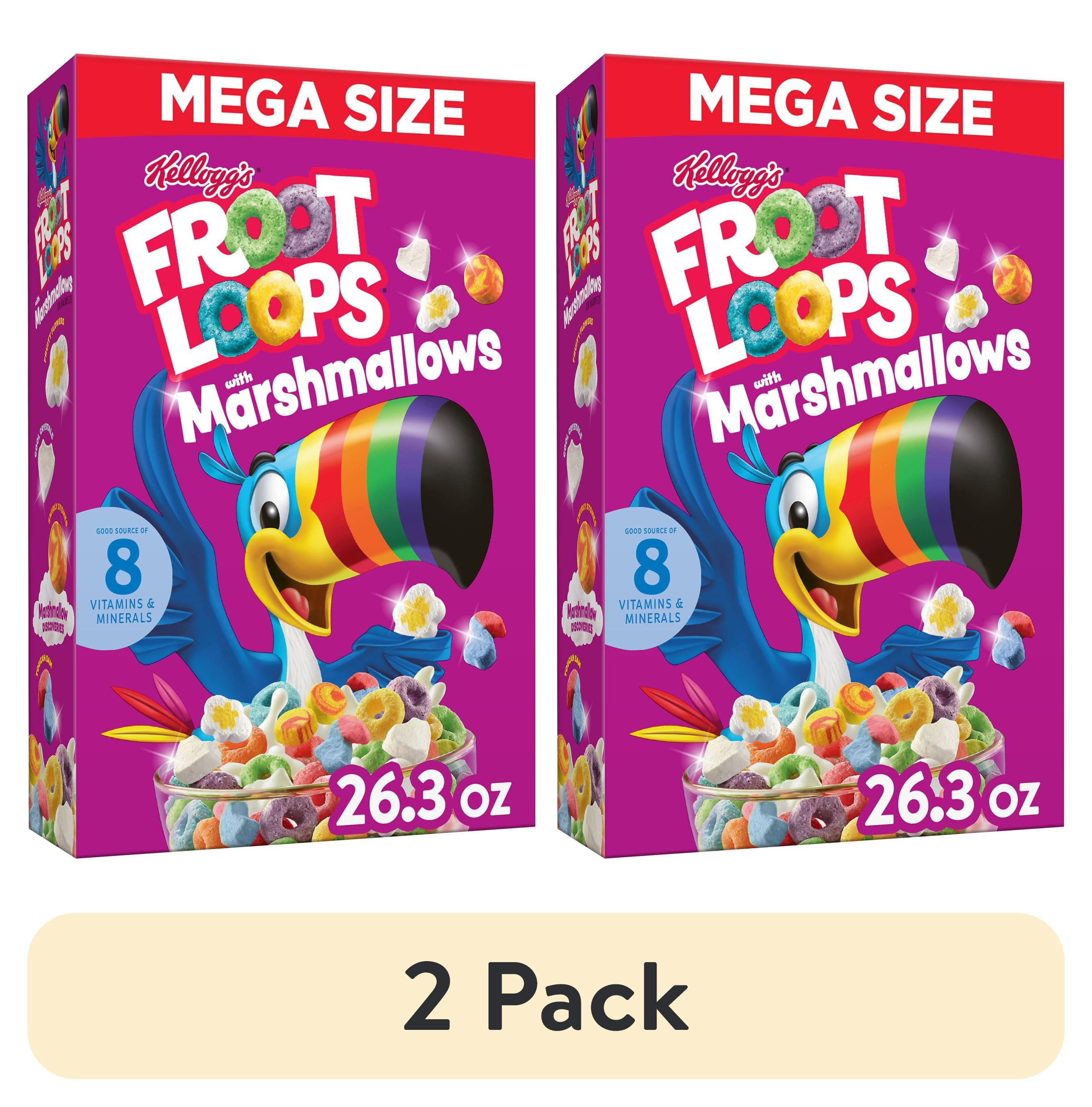 (2 pack) Kellogg's Froot Loops, Breakfast Cereal, Original With ...
