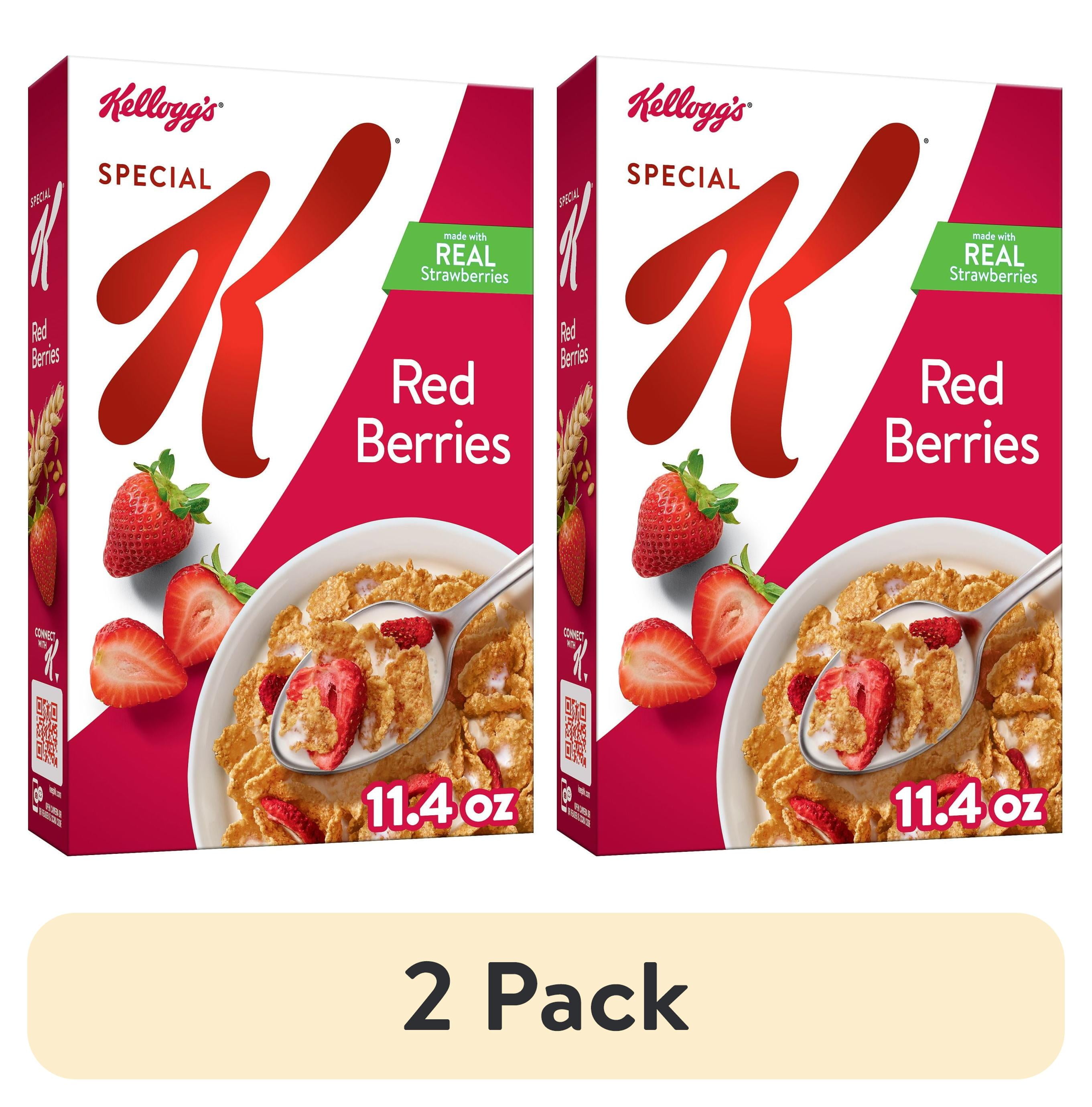 (2 pack) Kellogg's Special K Breakfast Cereal, Fiber Cereal, Family ...