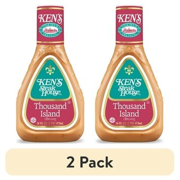 Ken's Steak House Parmesan Peppercorn Dressing, 9 fl oz, Creamy Salad ...