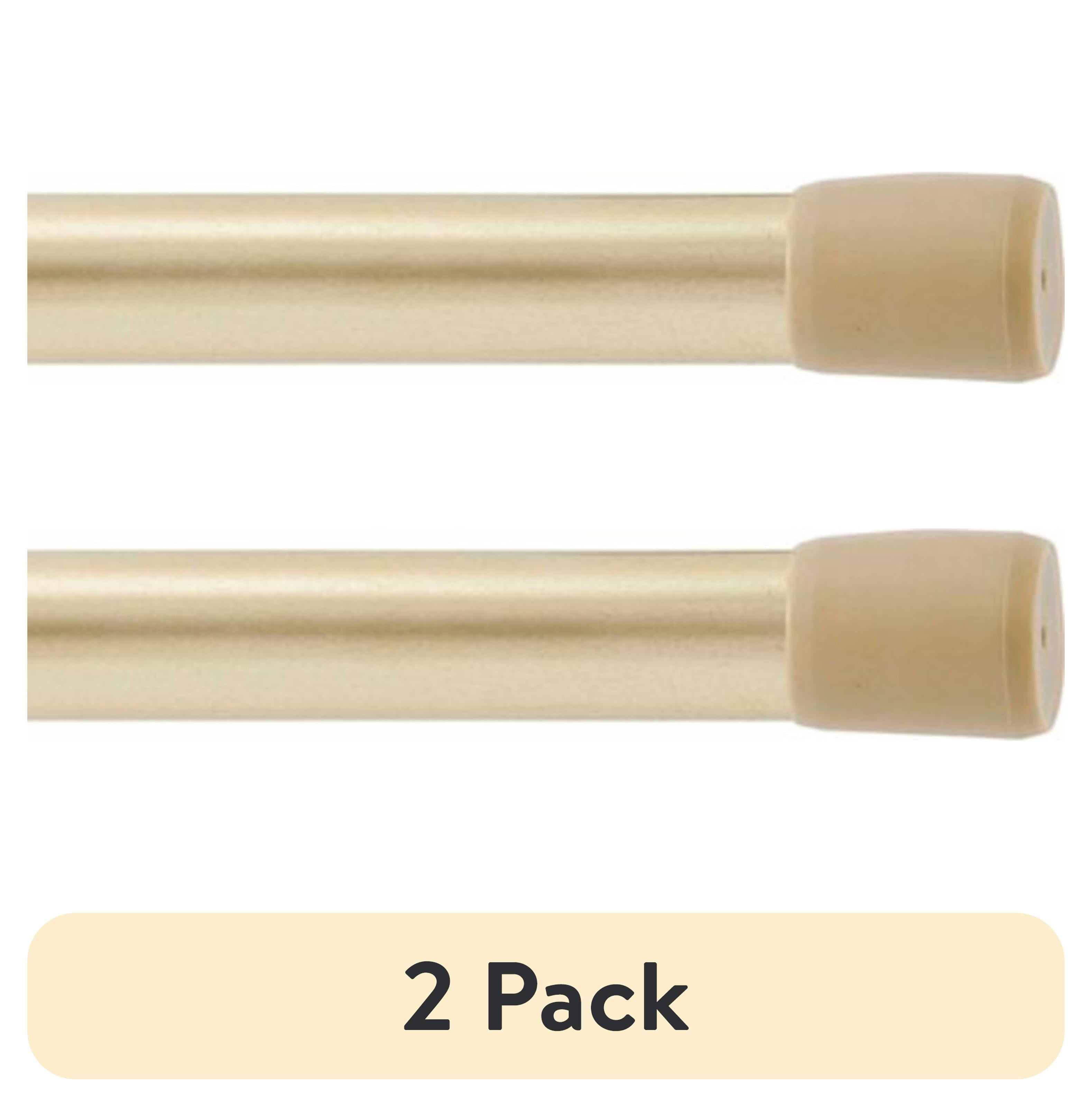 (2 pack) Kenney® Carlisle 5/8" Spring Tension Rod, 48-75", Brass ...