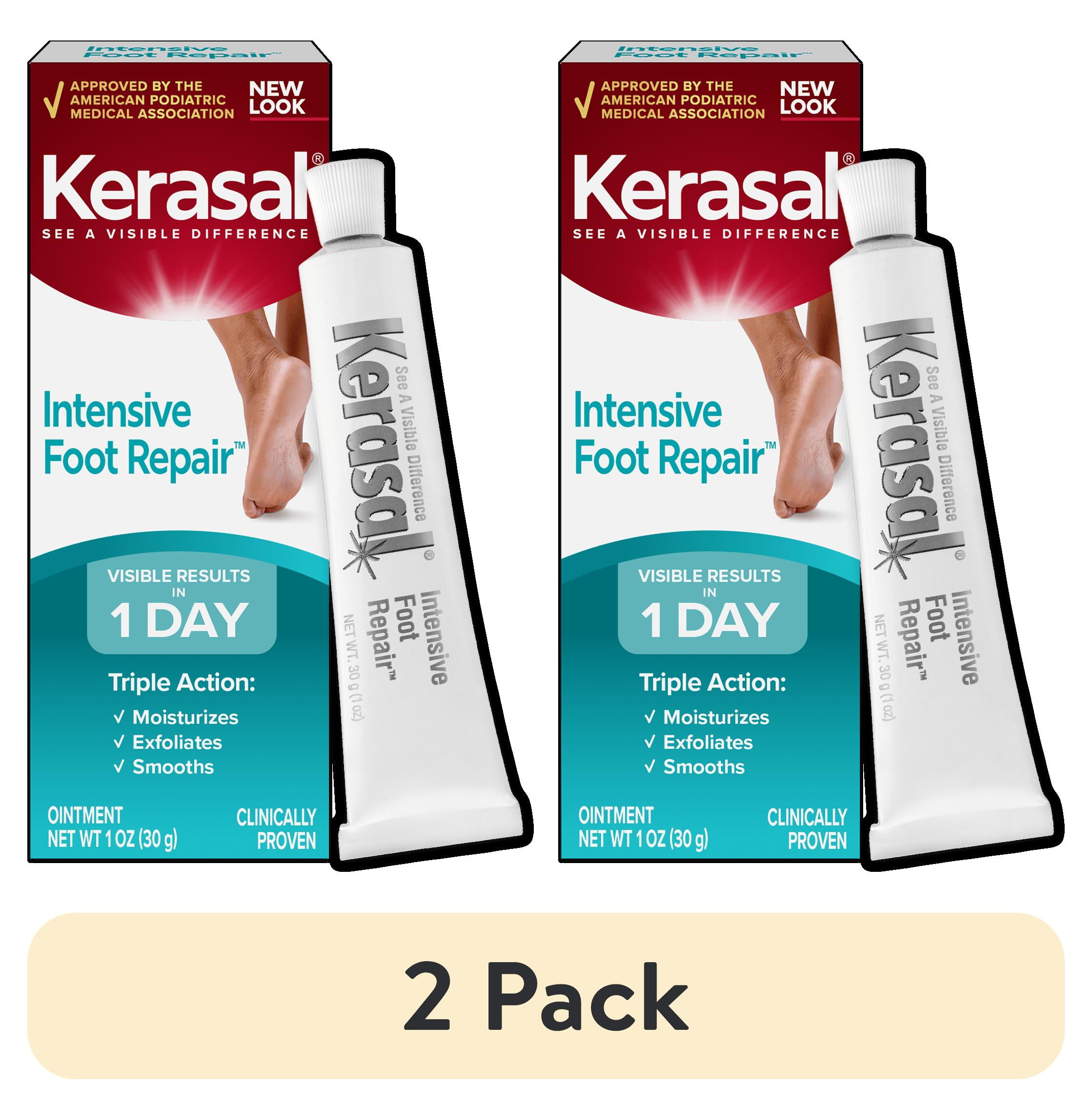 (2 pack) Kerasal Intensive Foot Repair, Skin Healing Ointment for ...