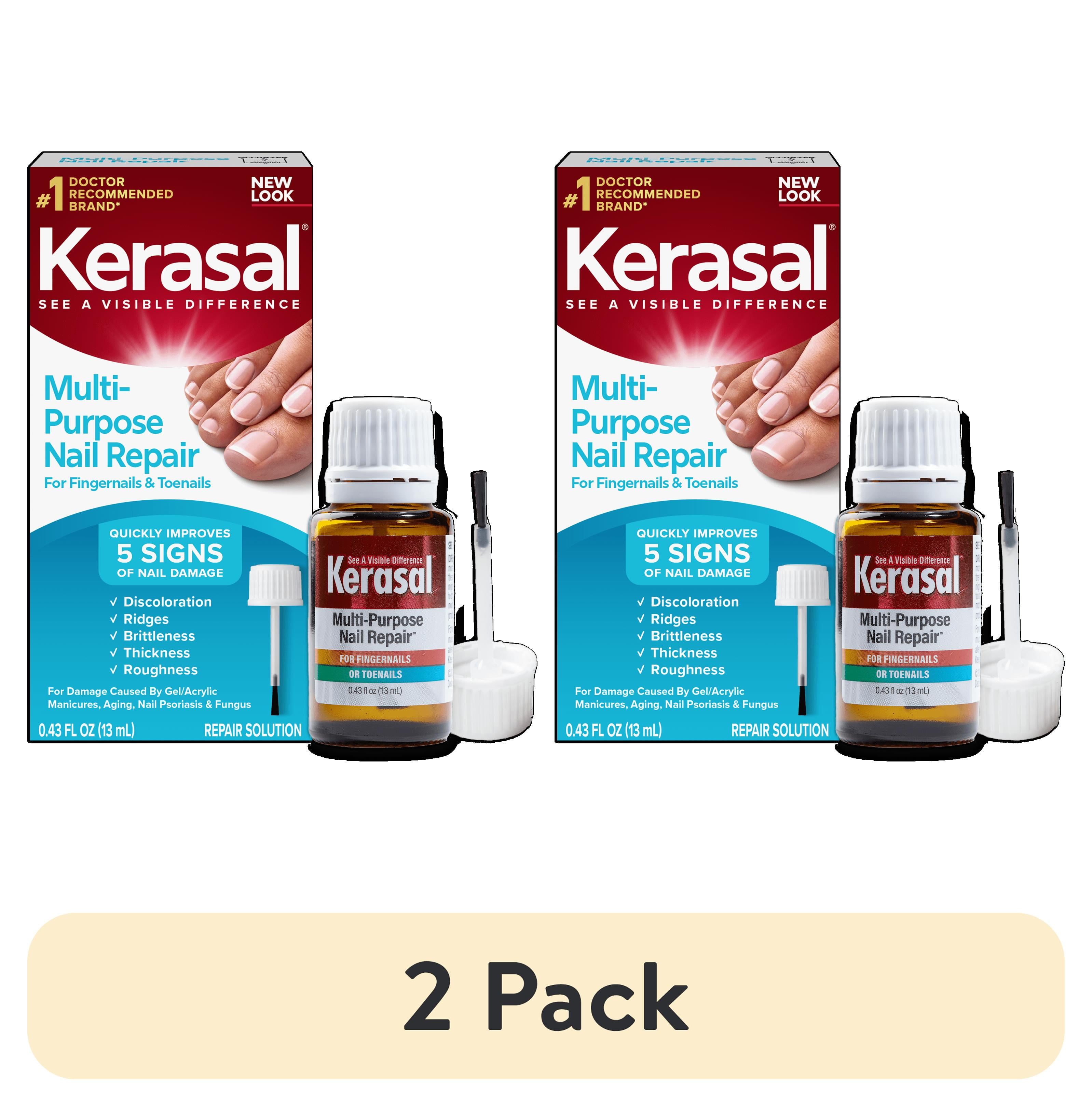 (2 pack) Kerasal Multi-Purpose Nail Repair, Nail Solution for ...