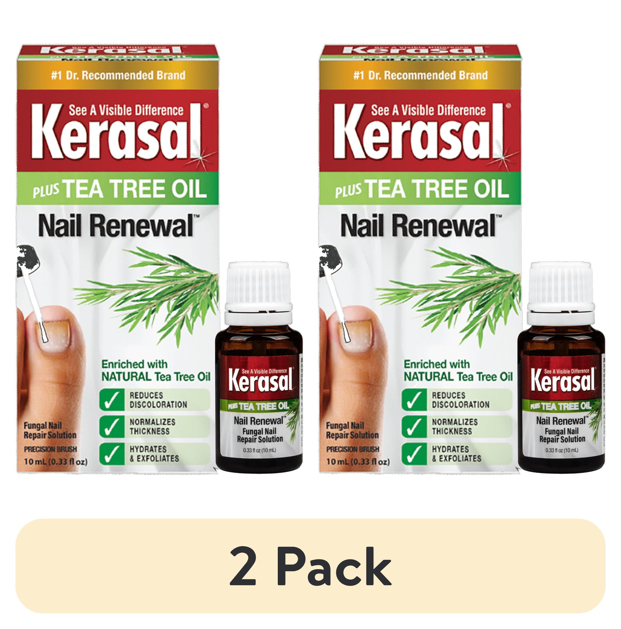 (2 pack) Kerasal Plus Tea Tree Oil Nail Renewal Fungal Nail Repair ...
