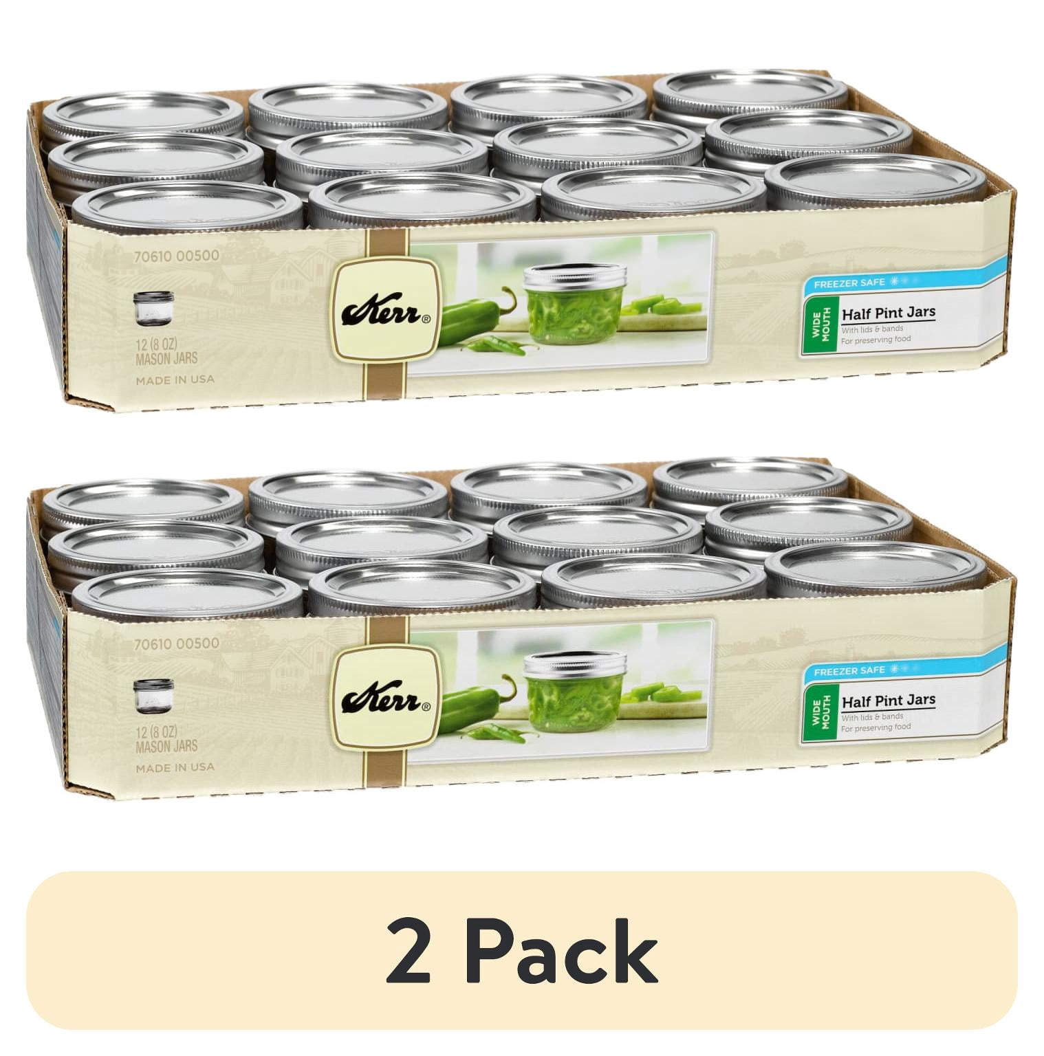 Kerr Canning Jars (2pk) | Wide mouth jar - Walmart Business Supplies